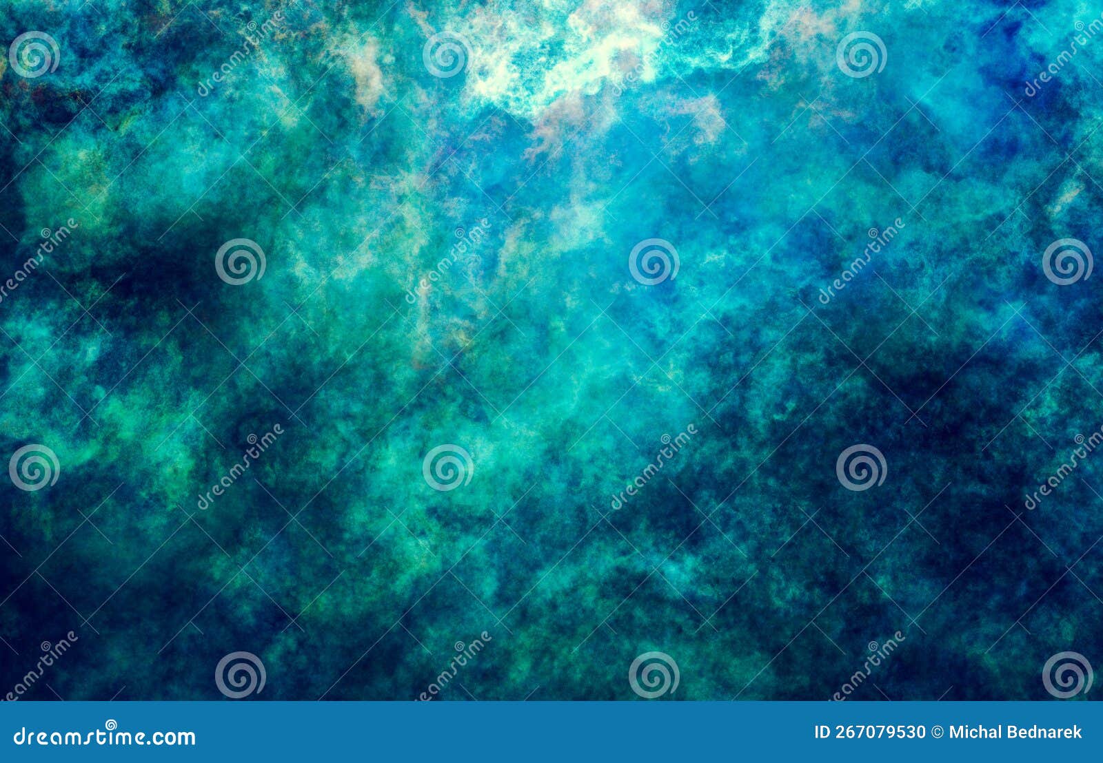 Fantasy Blue Water Abstract Background Stock Illustration ...