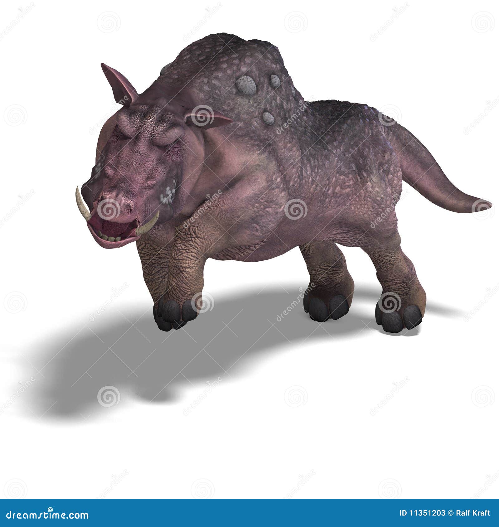 Fantasy Boar with Huge Tusks Stock Illustration - Illustration of ...