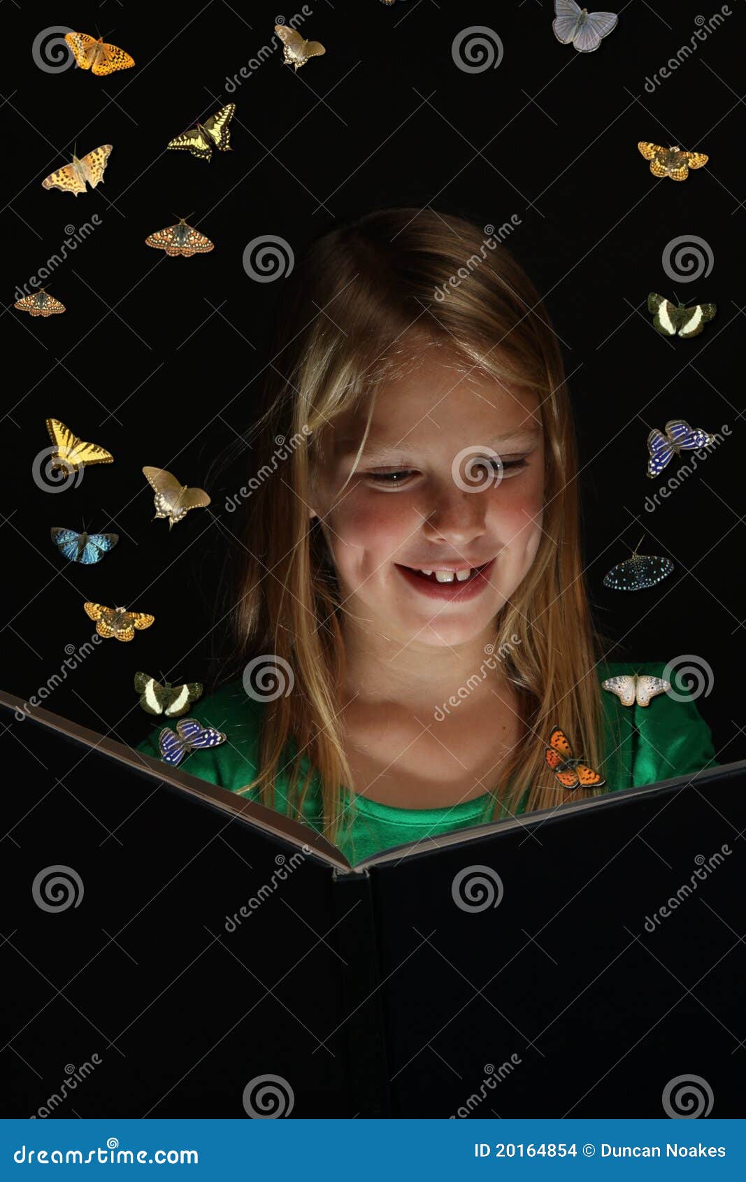 Fantasy Book Reader stock photo. Image of girl, portrait - 20164854