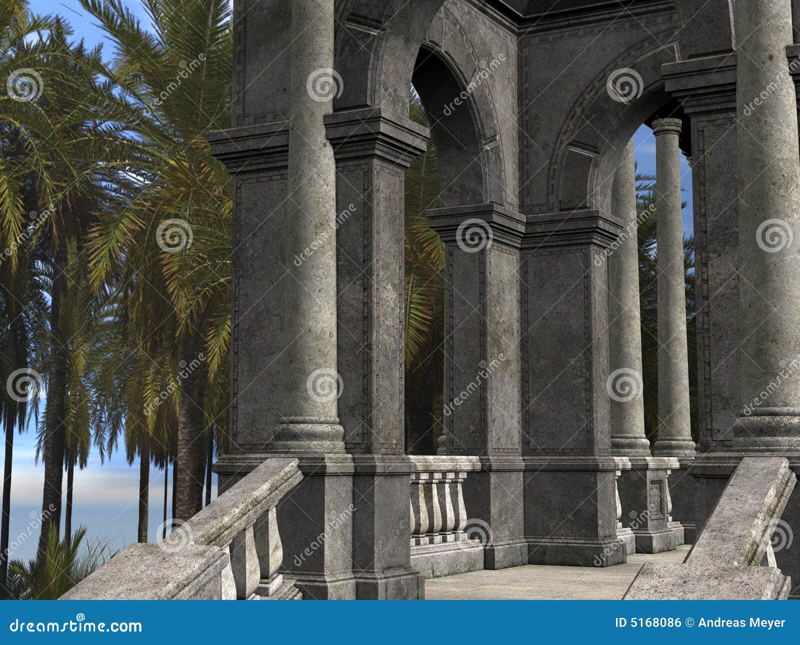 Fantasy Bridge stock illustration. Illustration of digital - 5168086