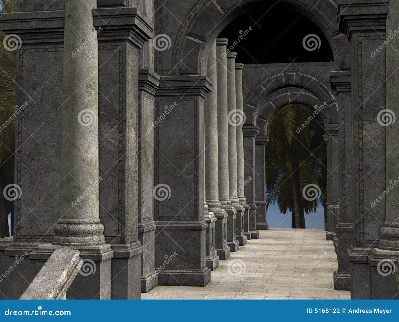 Fantasy Bridge stock illustration. Illustration of digital - 5168122