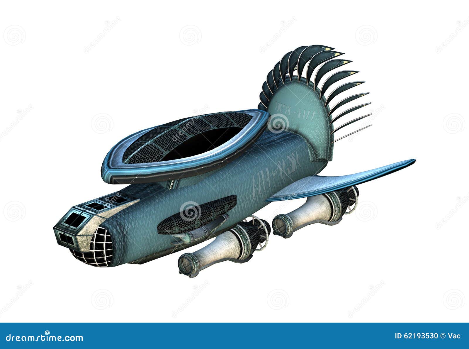 Fantasy Cargo Starship stock illustration. Illustration of spaceship ...