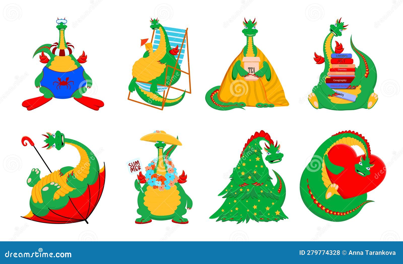 Dragon.set Of Characters. Illustration | CartoonDealer.com #22146224