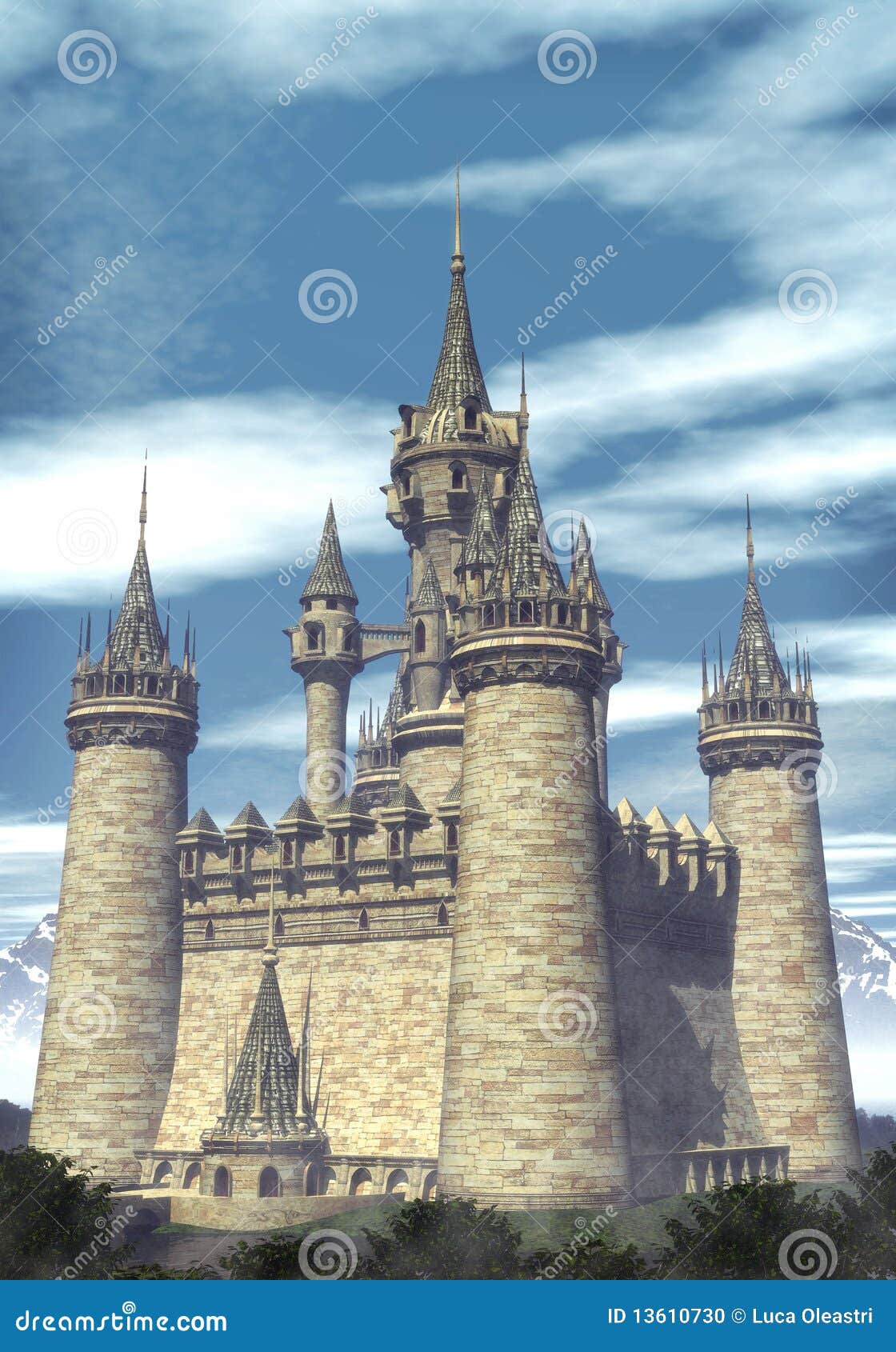 Fantasy Castle Stock Photo - Image: 13610730