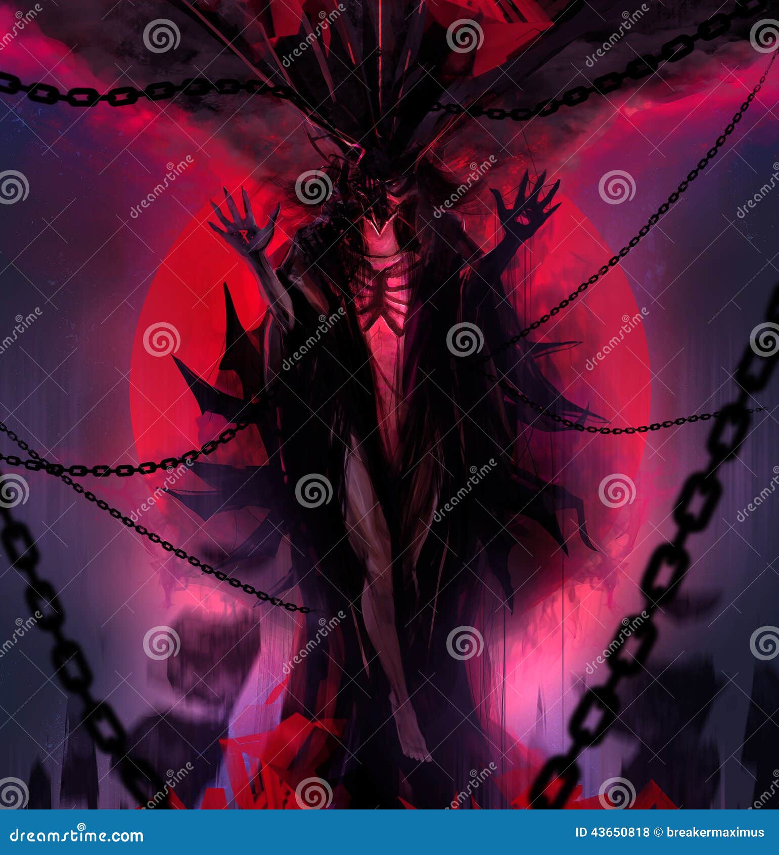 Chain Demon Goddess Stock Illustrations – 4 Chain Demon Goddess Stock ...