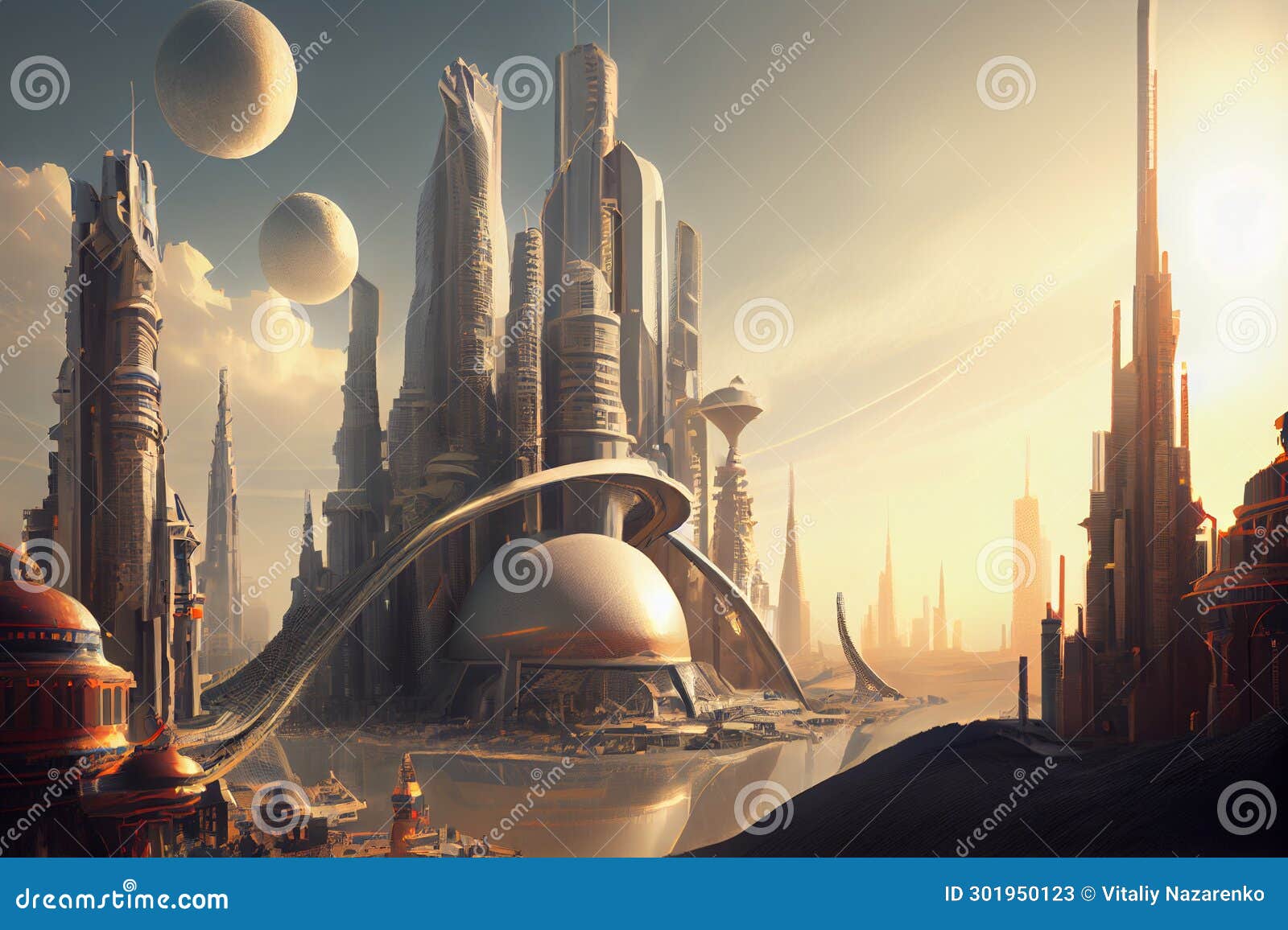 Fantasy City - Rooftops Of Duomo Cathedral, Milan, Italy. Stock Image ...