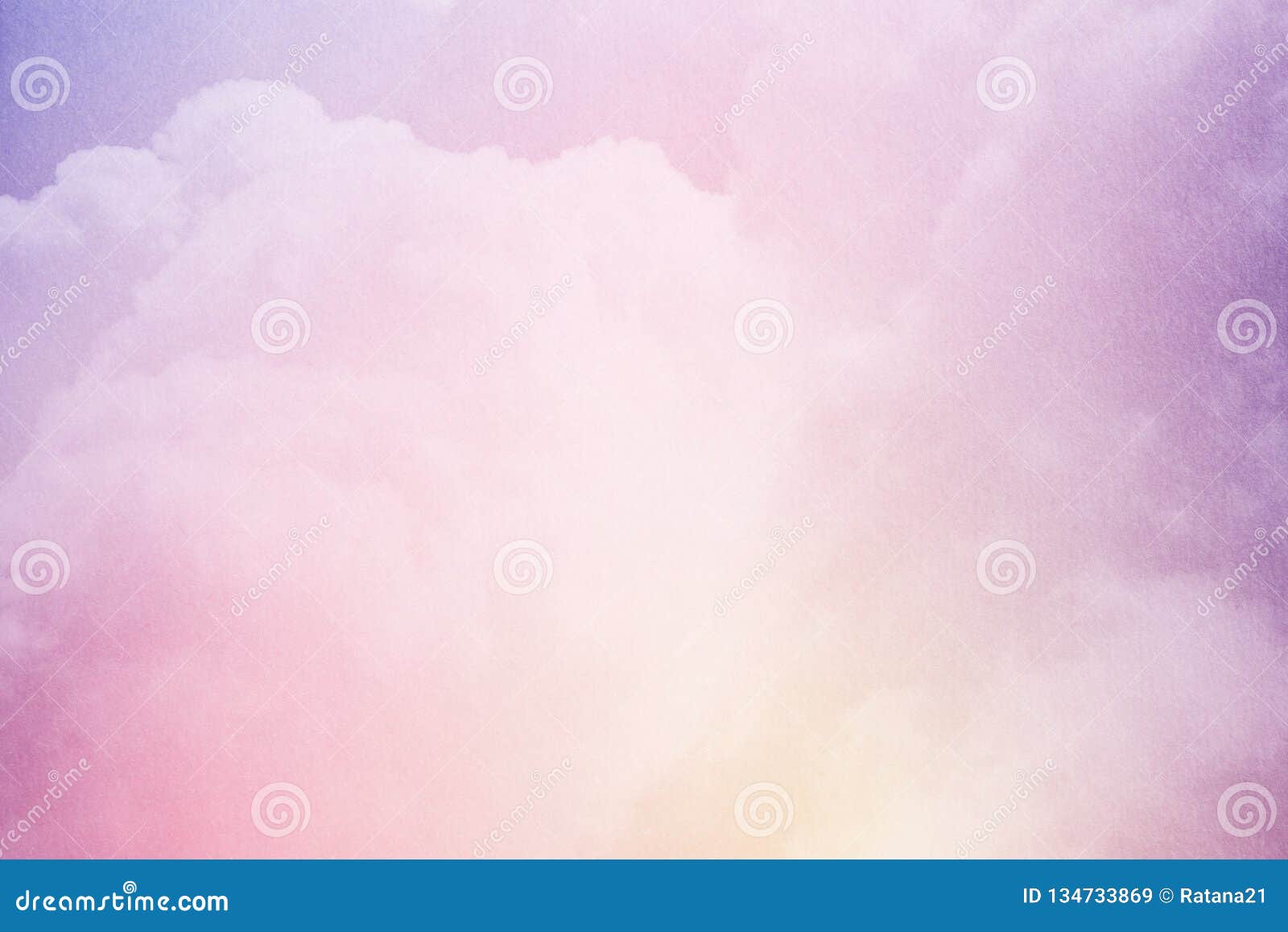 Fantasy Cloudy Sky with Pastel Gradient Color and Grunge Texture ...