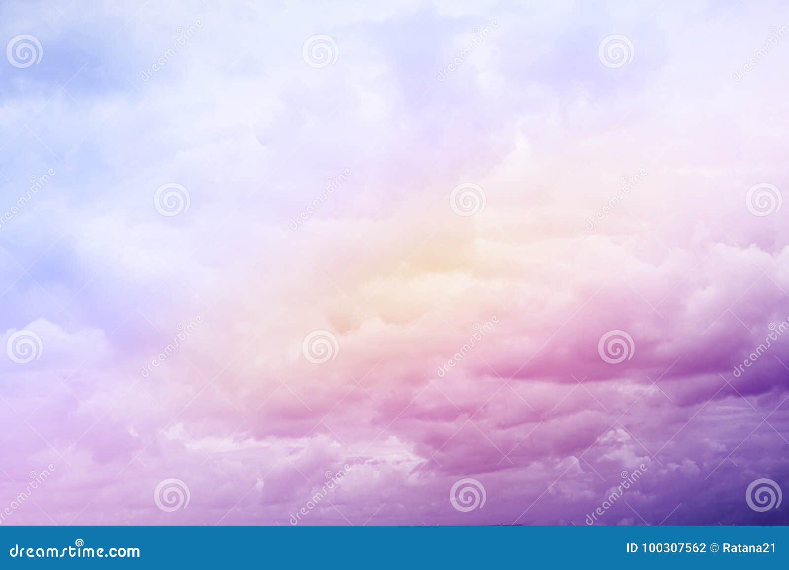Fantasy Cloudy Sky with Pastel Gradient Color Stock Photo - Image of ...