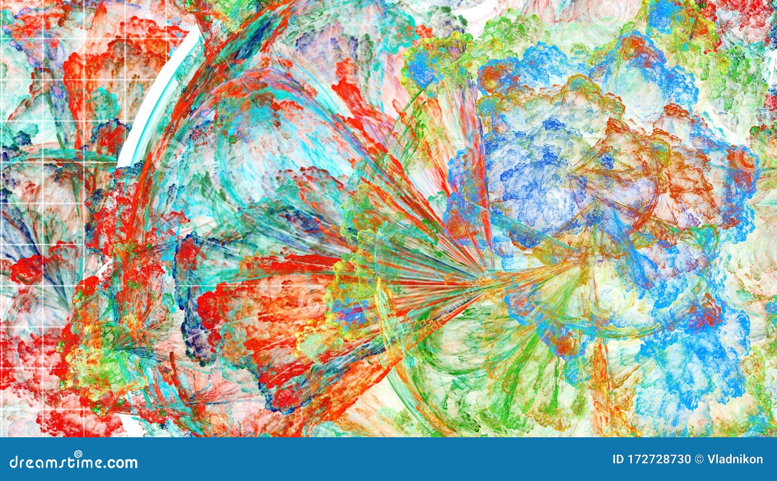 Fantasy Colorful Chaotic Fractal Texture Stock Illustration ...