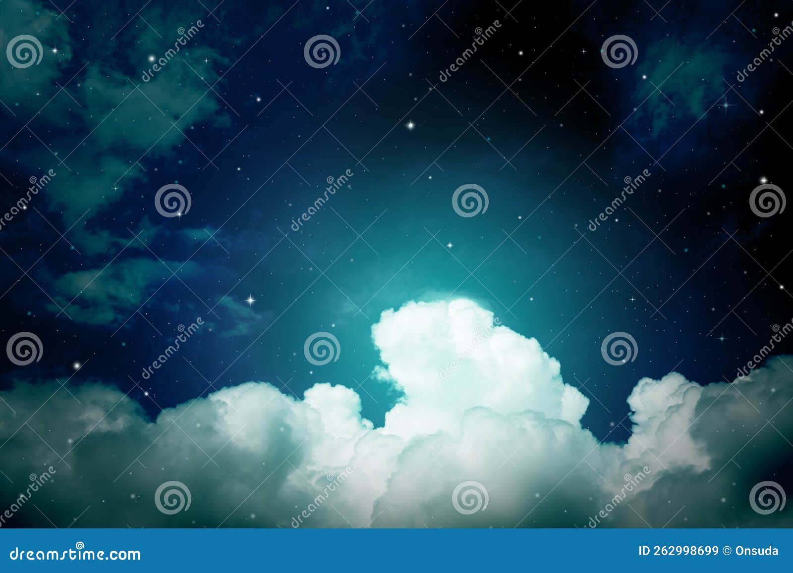Fantasy colorful night sky stock image. Image of night - 262998699
