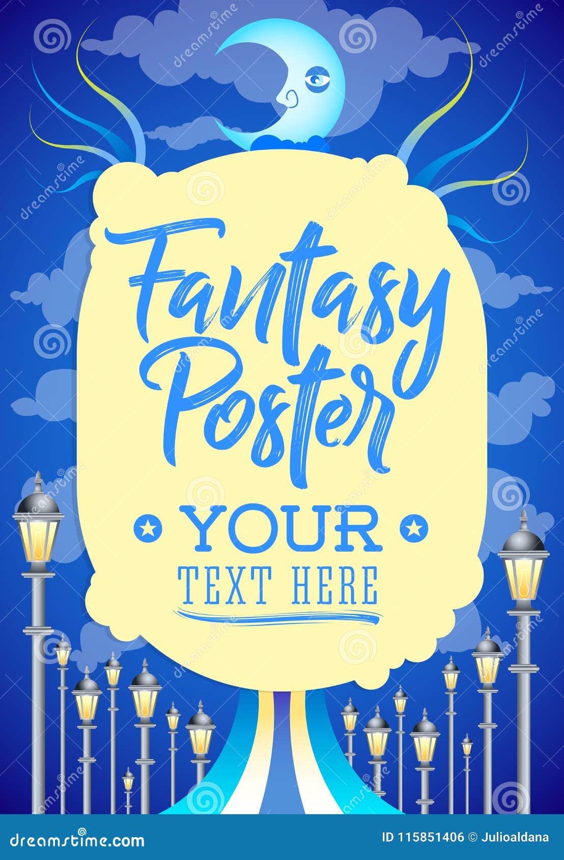 Fantasy Conceptual Poster Template, Vector Illustration Design. Stock ... Fantasy Conceptual Poster Template, Vector Illustration Design. Stock ...