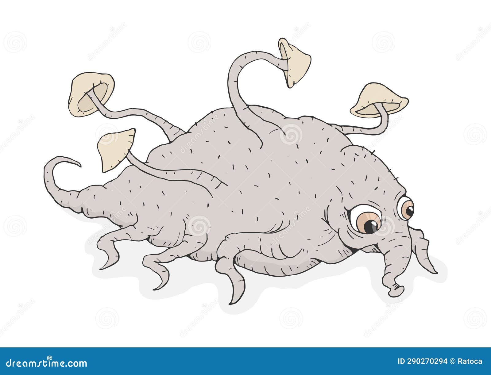 Fantasy Creature Illustration Stock Vector - Illustration of wild ...