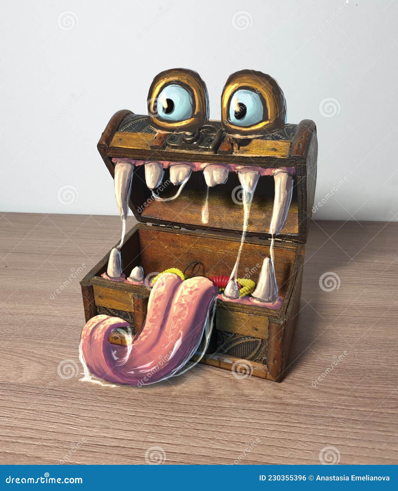 Fantasy Creature on the Table Stock Illustration - Illustration of ...