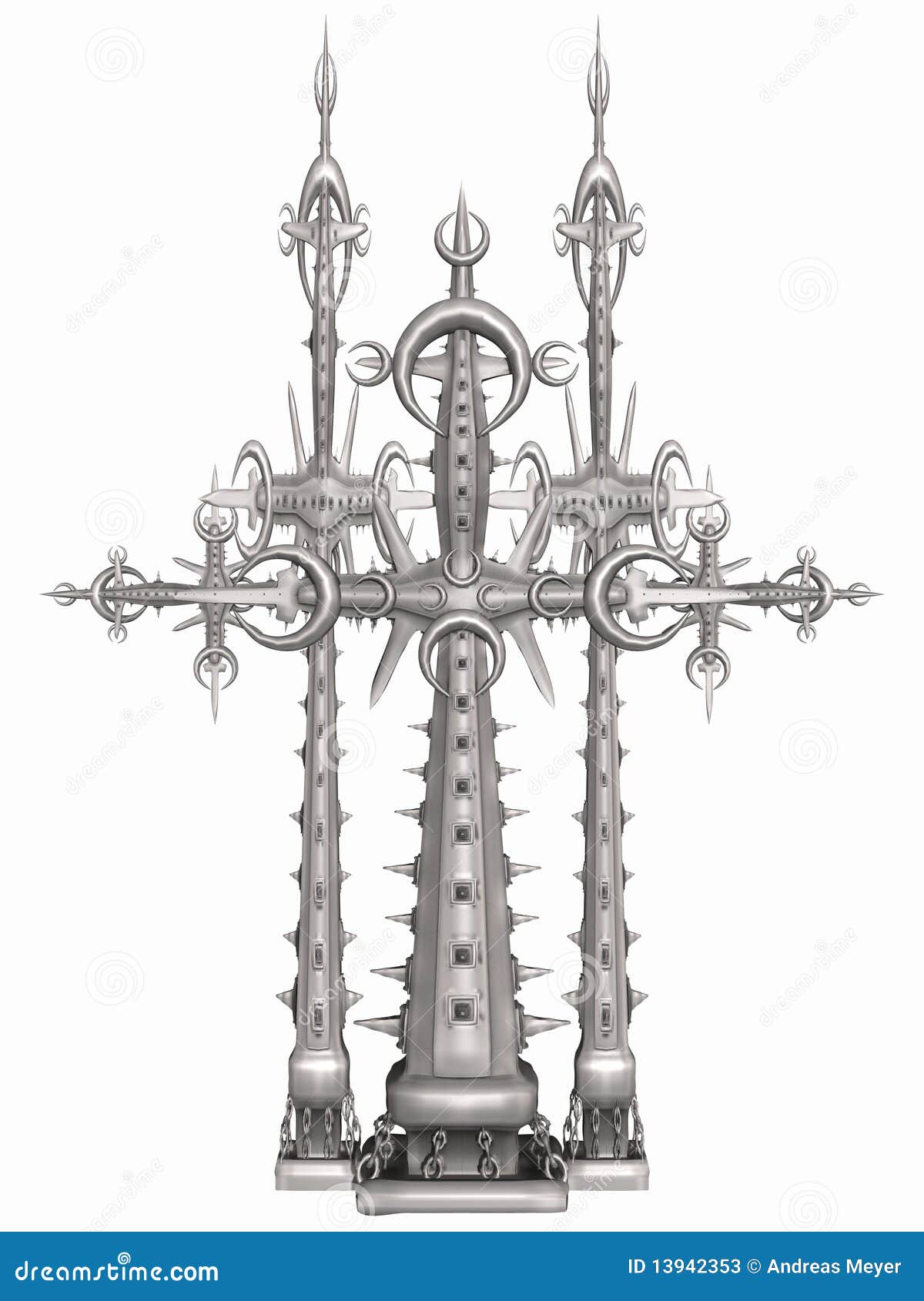 Fantasy Cross stock illustration. Illustration of death - 13942353