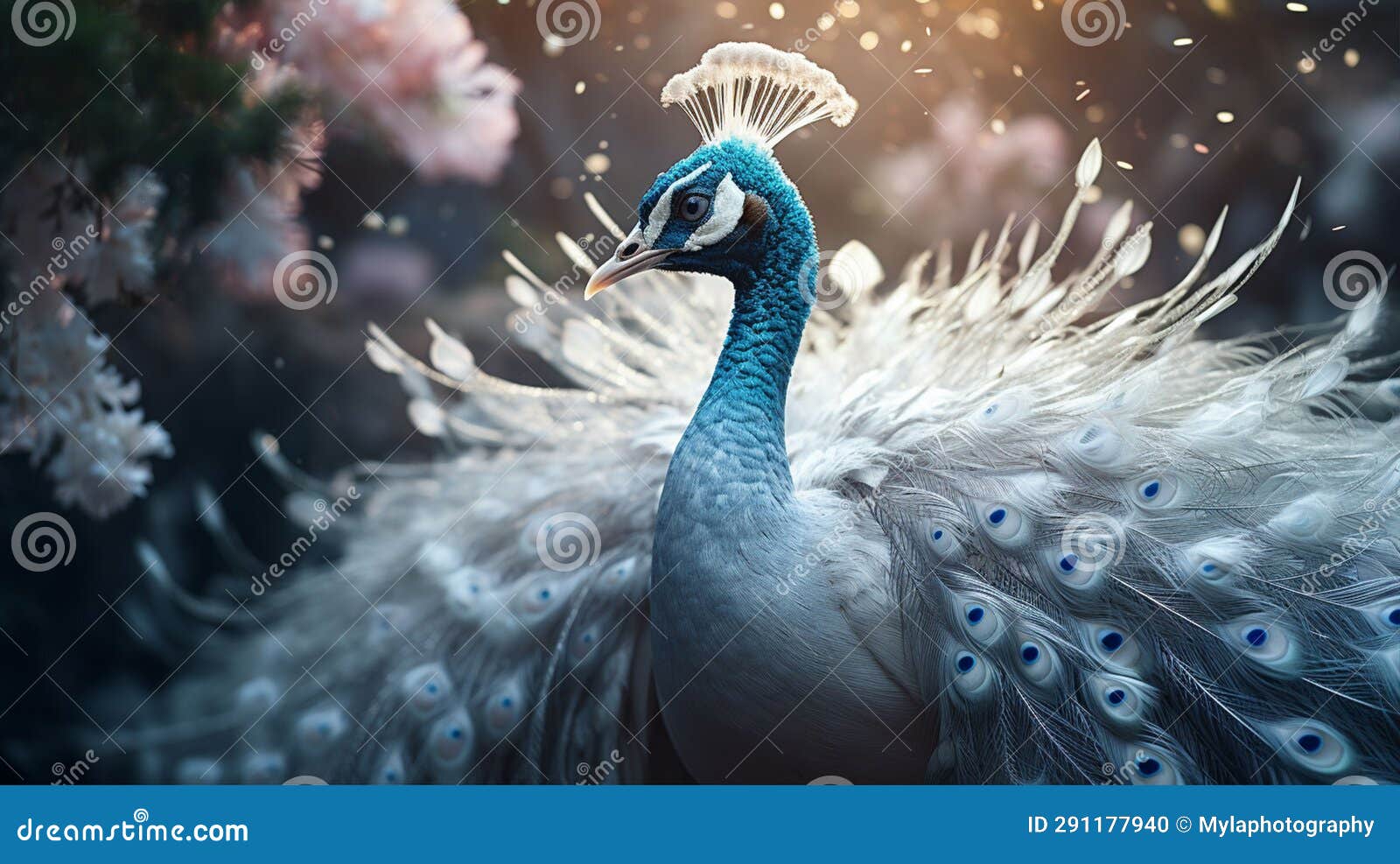 White Peacock Wing Feathers