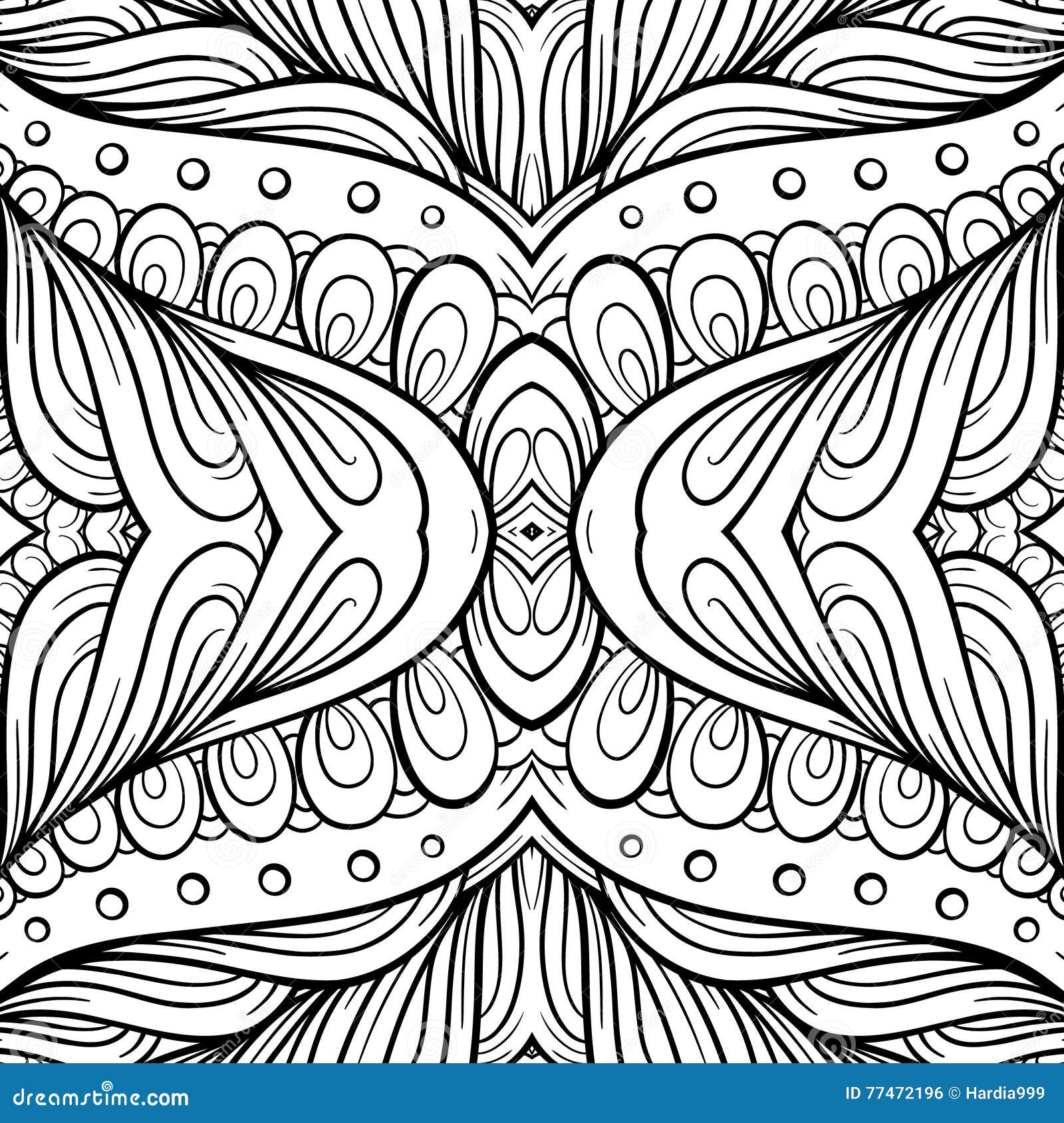 Fantasy Decorative Ornamental Seamless Pattern Stock Vector ...