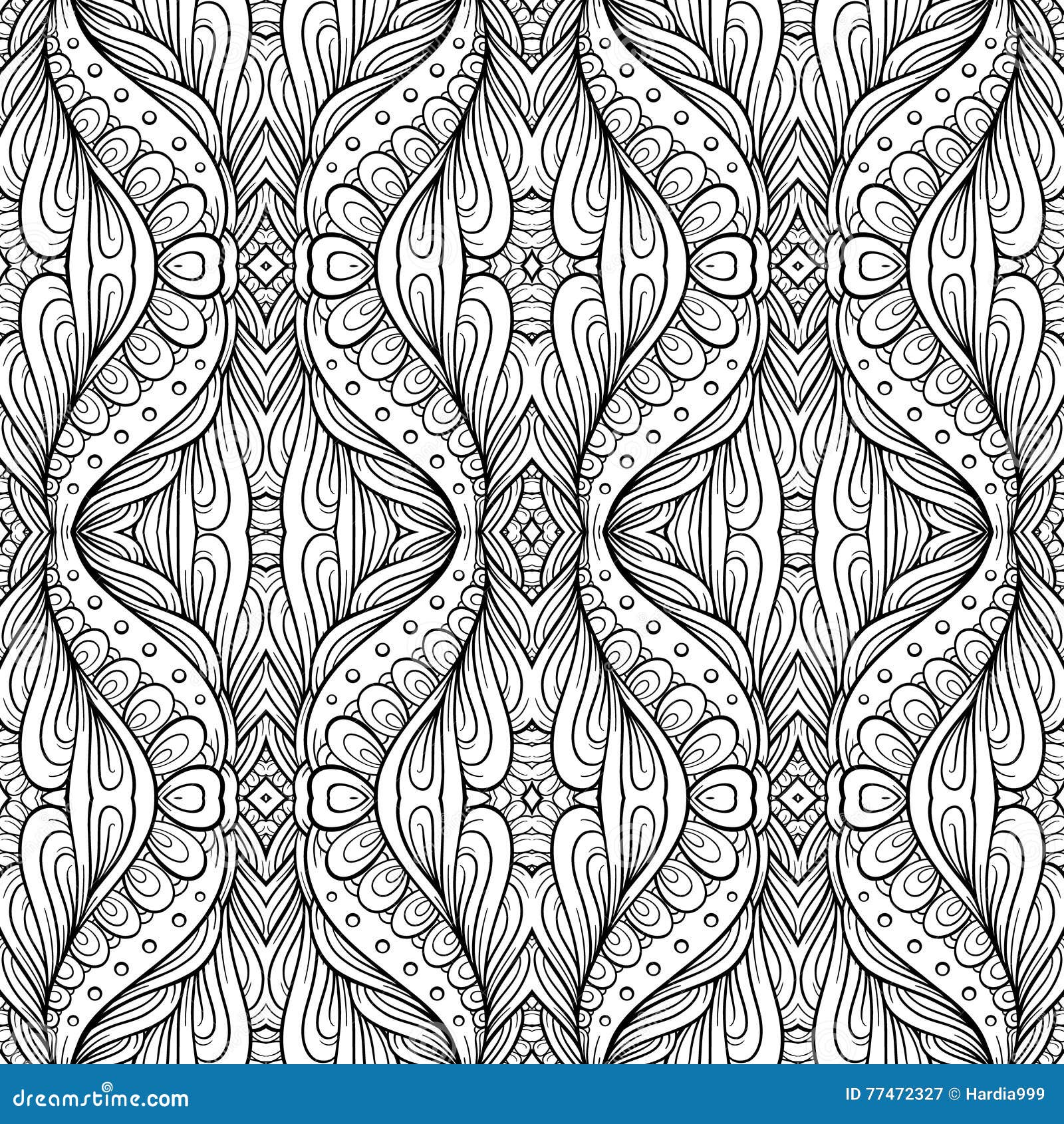 Fantasy Decorative Ornamental Seamless Pattern Stock Vector ...