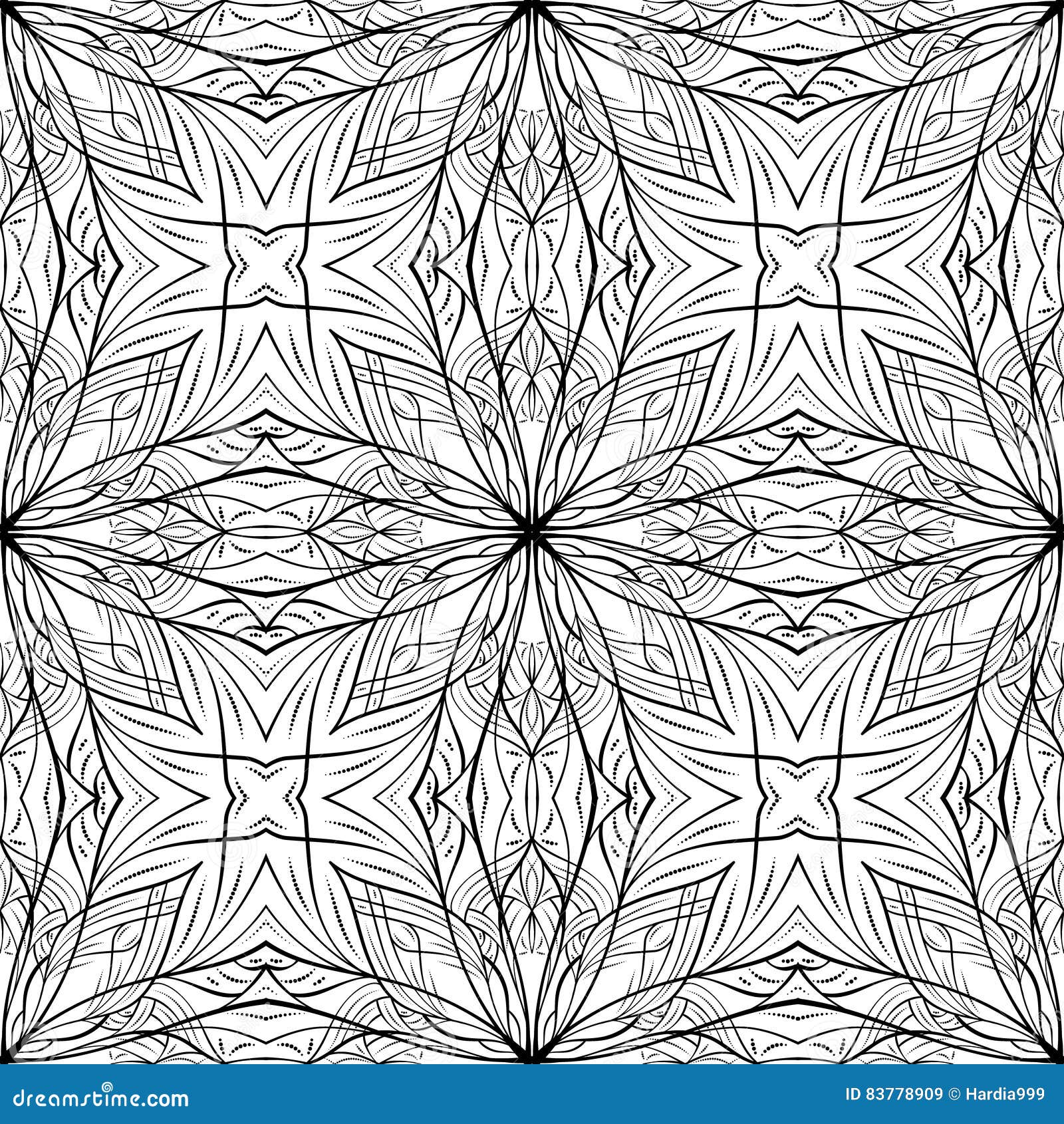 Fantasy Decorative Ornamental Seamless Pattern Stock Vector ...