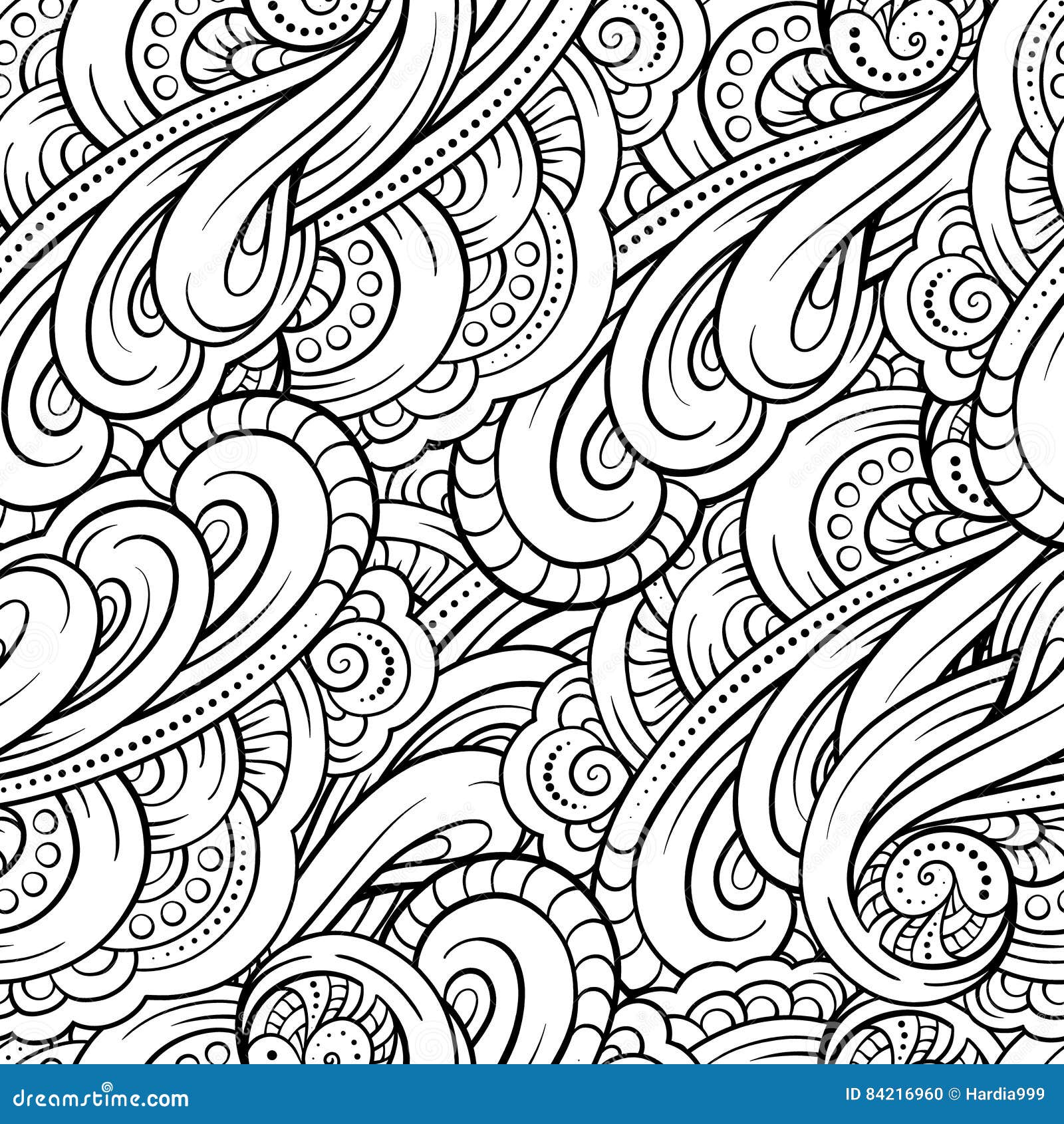 Fantasy Decorative Ornamental Seamless Pattern Stock Vector ...