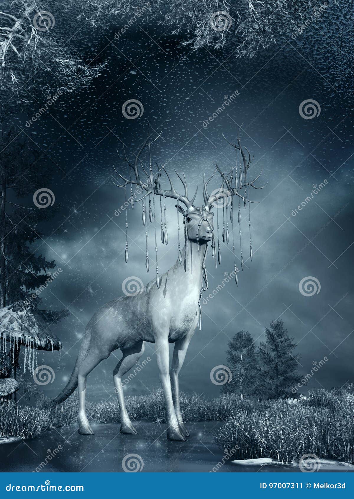 Frozen Deer Royalty-Free Stock Photography | CartoonDealer.com #27548225
