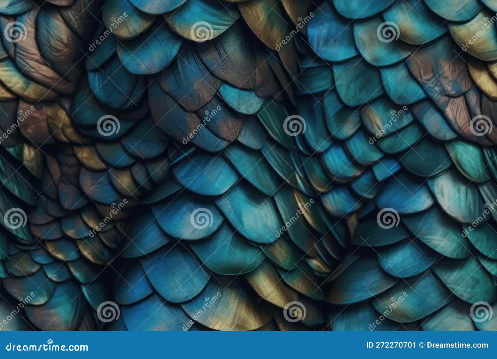 Fantasy Dragon Scales Perfect Seamless Repeating Pattern. Generative Ai ...