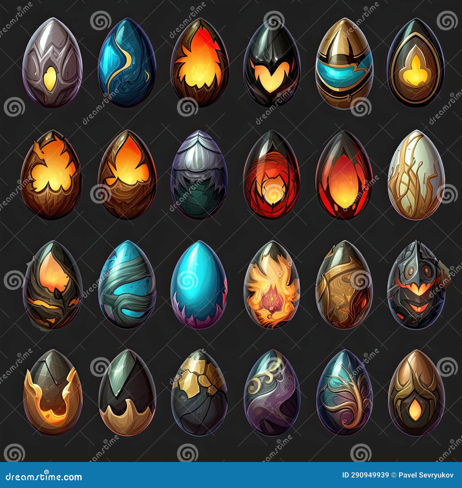 Fantasy Egg Magic Ai Generated Stock Illustration - Illustration of ...