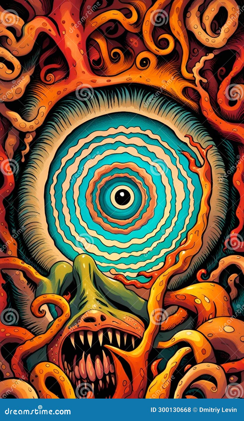 Fantasy Eye 54 Stock Illustration Illustration Of Blue 300130668