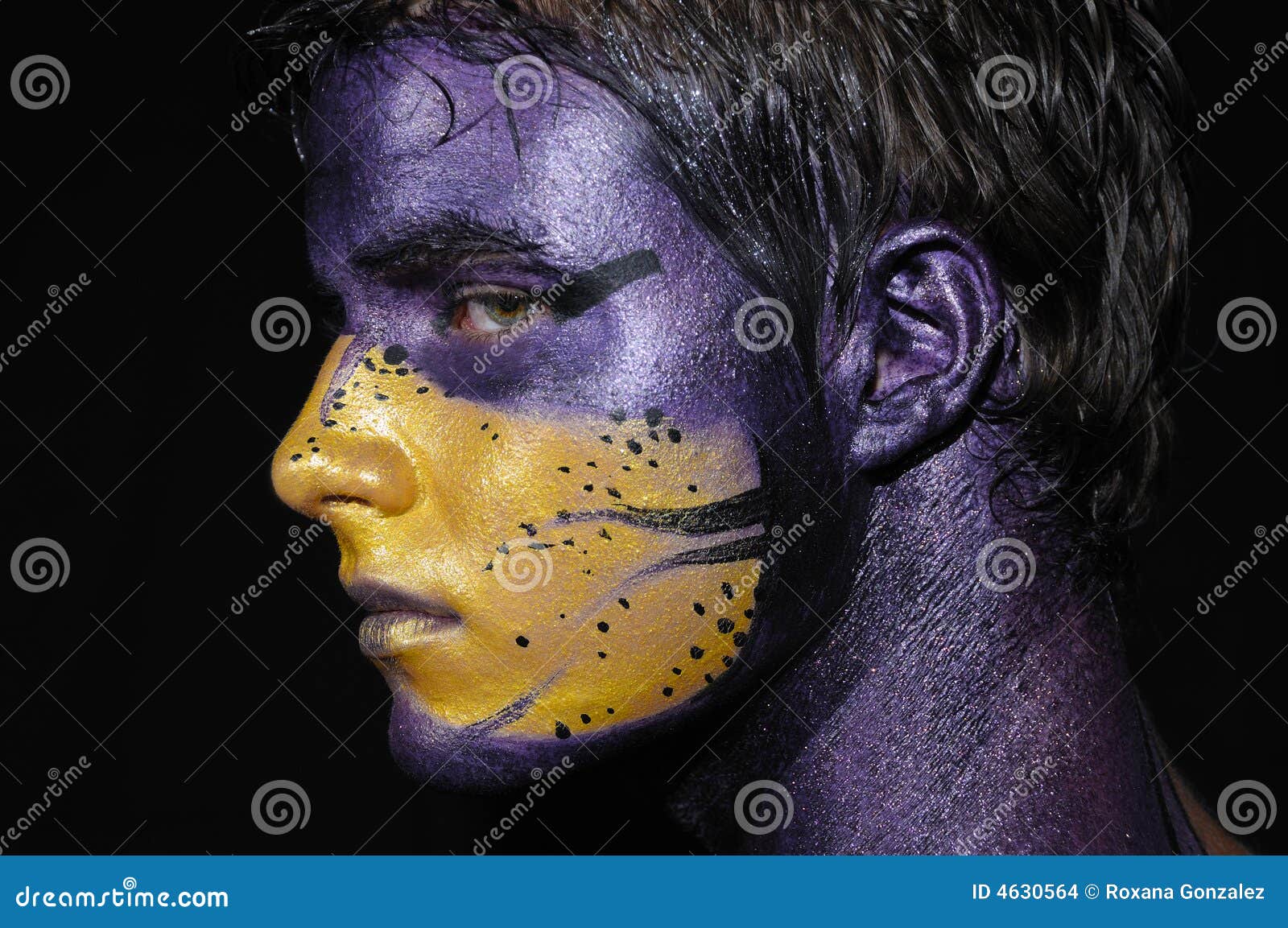 Fantasy face stock photo. Image of expression, isolated - 4630564