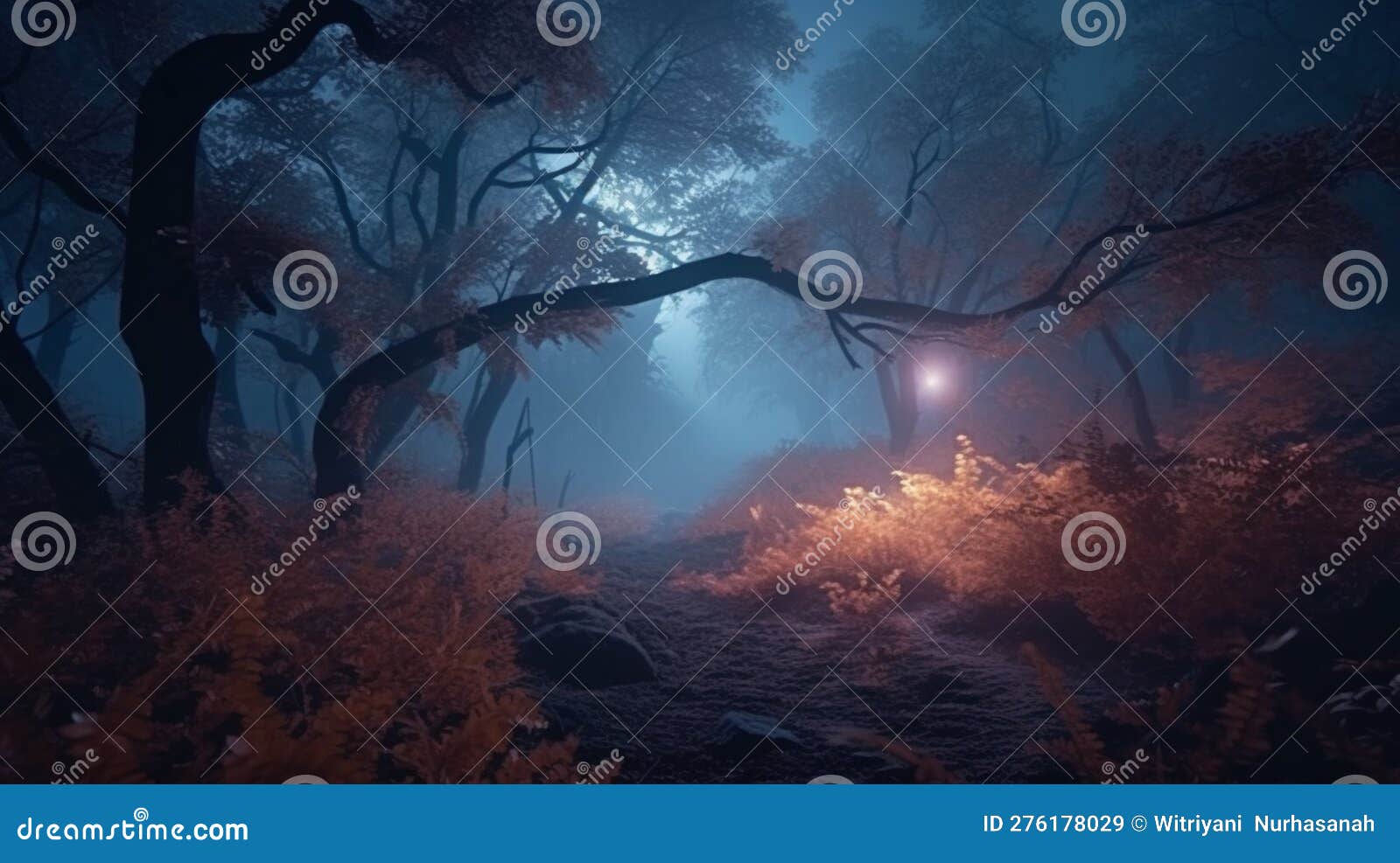 Fantasy and Fairytale Magical Forest with Purple and Cyan Light ... Fantasy and Fairytale Magical Forest with Purple and Cyan Light ...