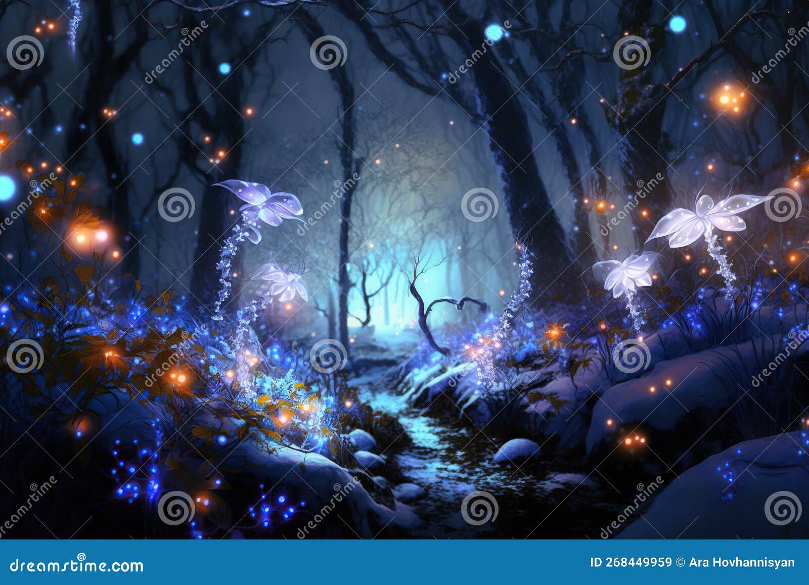 Fantasy and Fairytale Magical Winter Forest Lighting Pathway. Stock ... Fantasy and Fairytale Magical Winter Forest Lighting Pathway. Stock ...