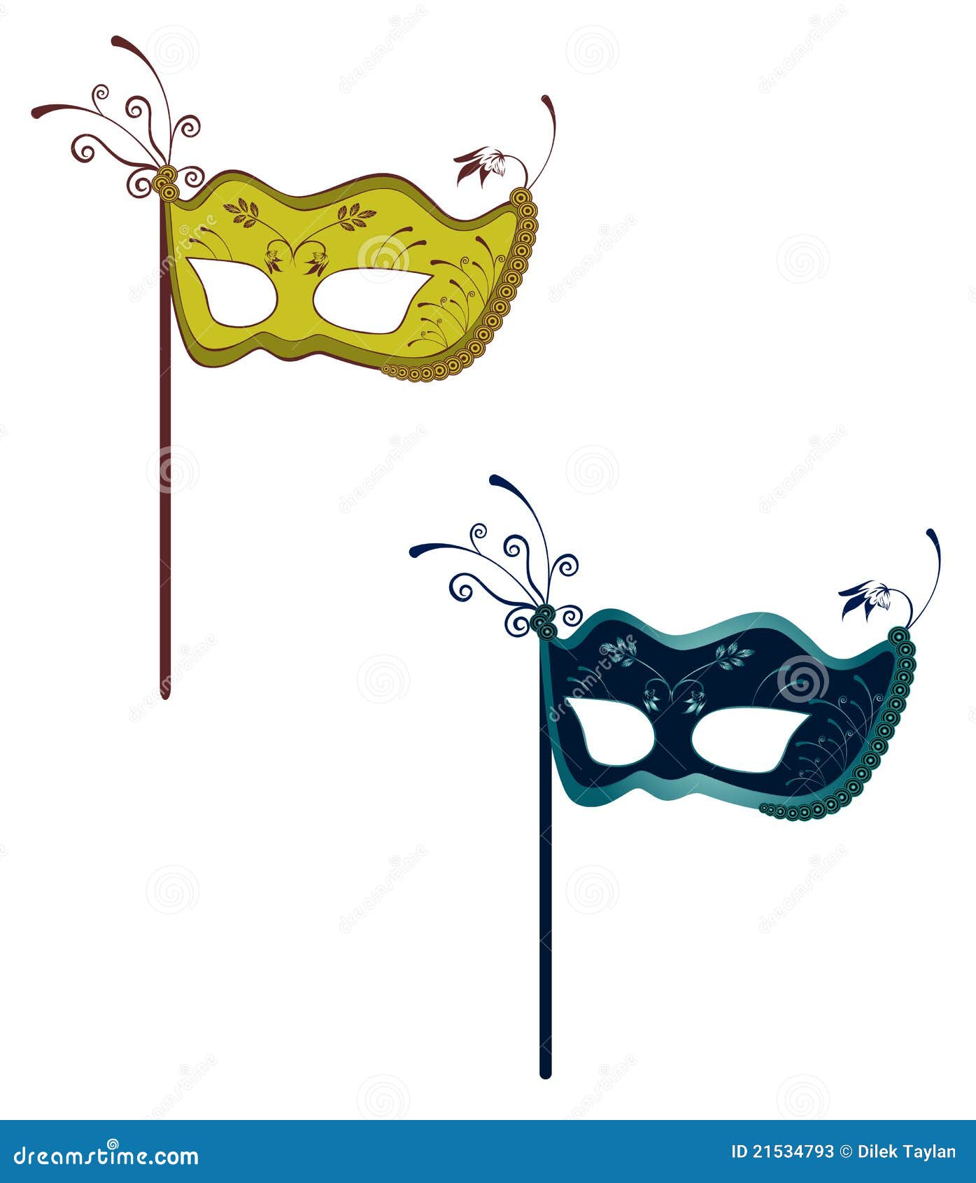 Fantasy fashion masks stock vector. Illustration of venice - 21534793