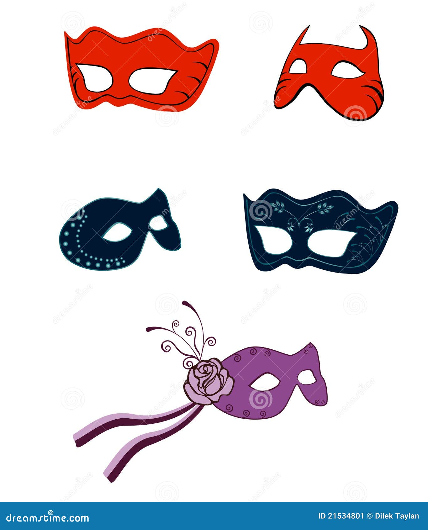 Fantasy fashion masks stock vector. Illustration of masquerade - 21534801