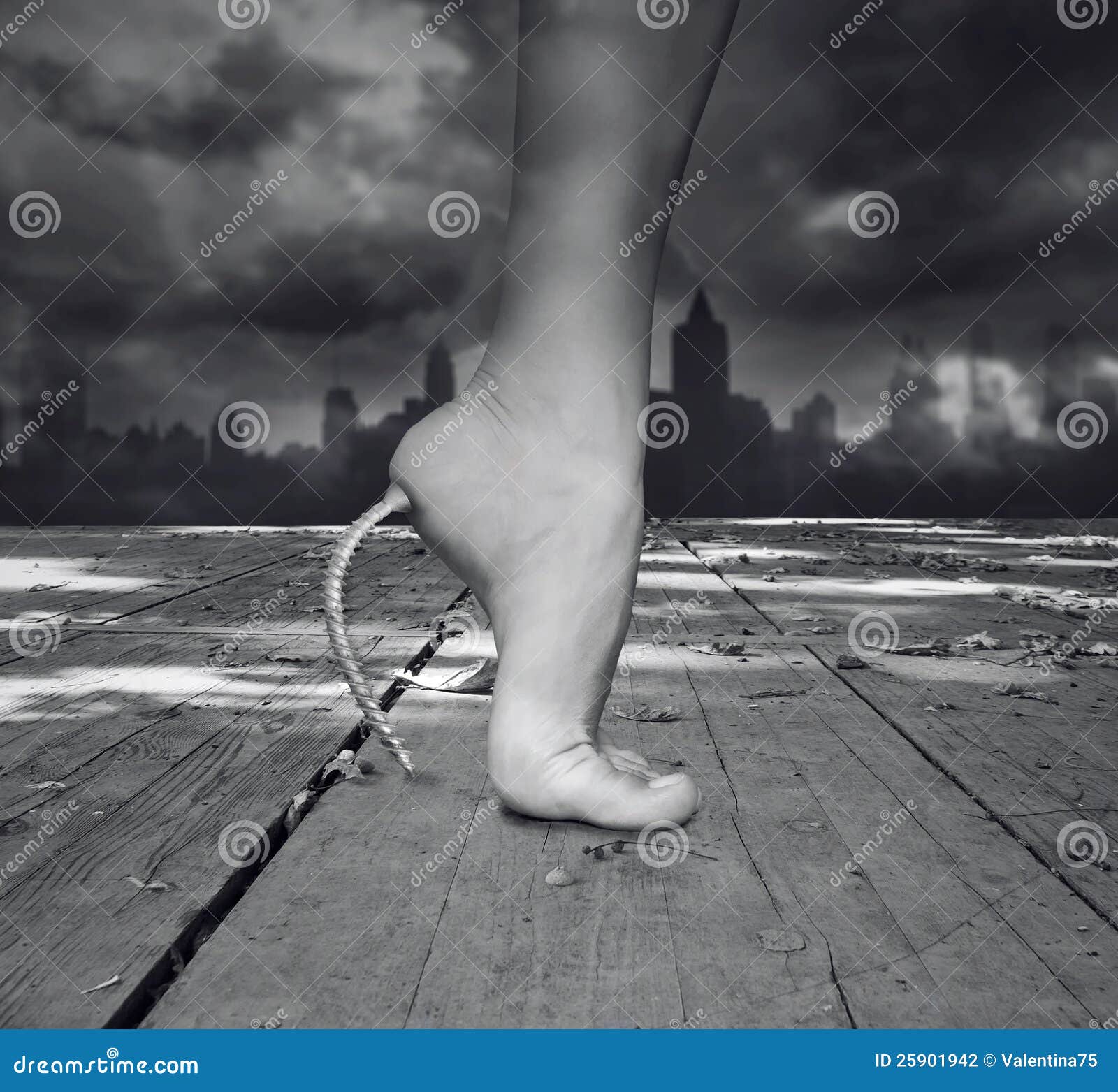 Fantasy female feet stock photo. Image of cloud, perspective - 25901942