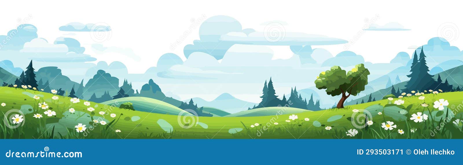 Fantasy Field Vector Flat Minimalistic Isolated Illustration Stock ...