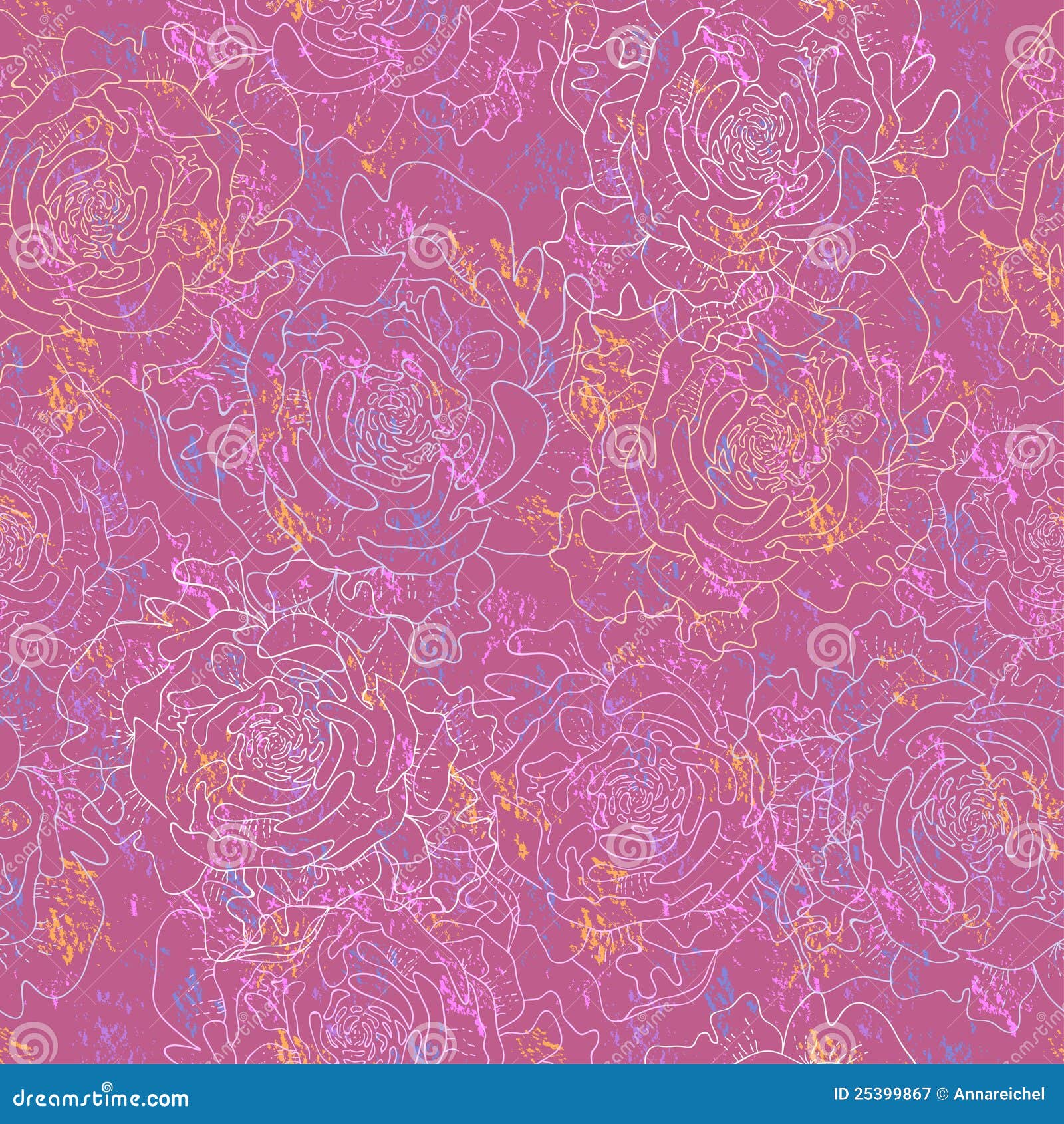 Fantasy Floral Seamless Pattern Stock Vector - Illustration of fantasy ...