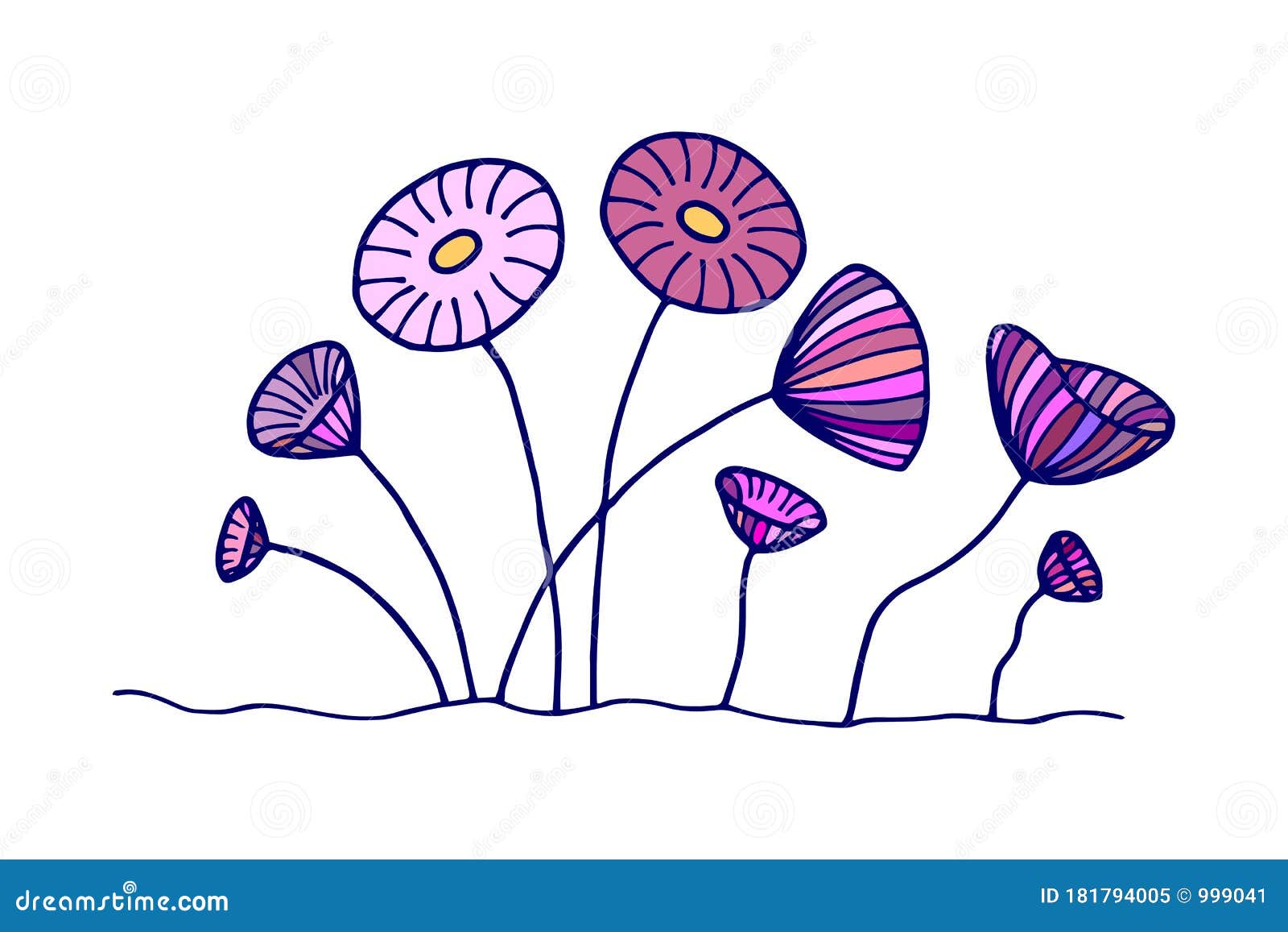 Fantasy Flowers. Eps10 Stock Vector Illustration Stock Vector ...