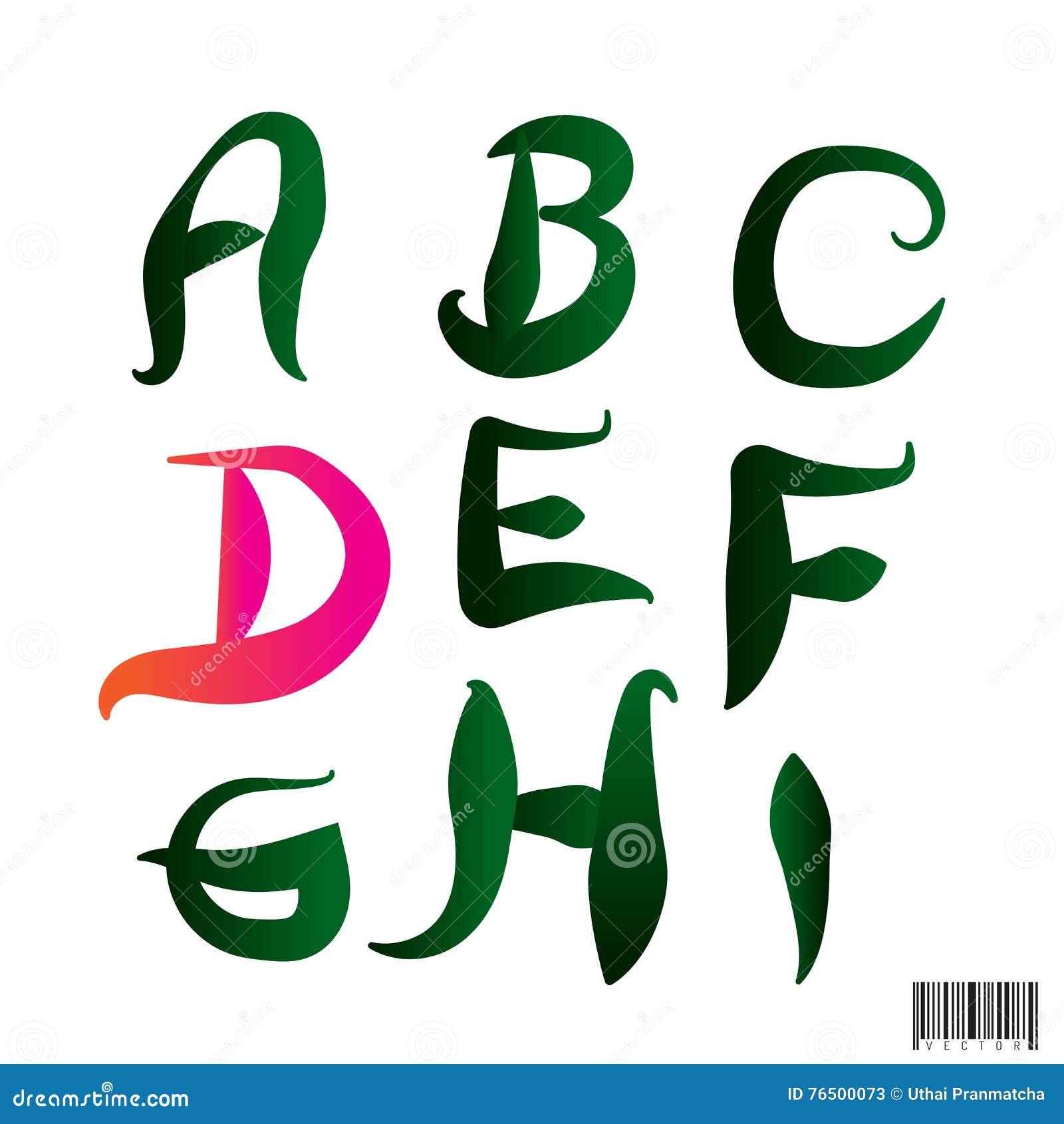 Fantasy Font Design. Vector File Stock Vector - Illustration of number ...