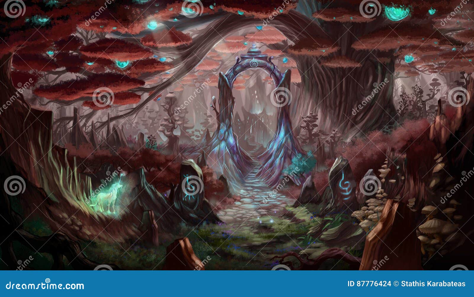 Fantasy Forest Pathway AI Generated Royalty-Free Stock Photo ...