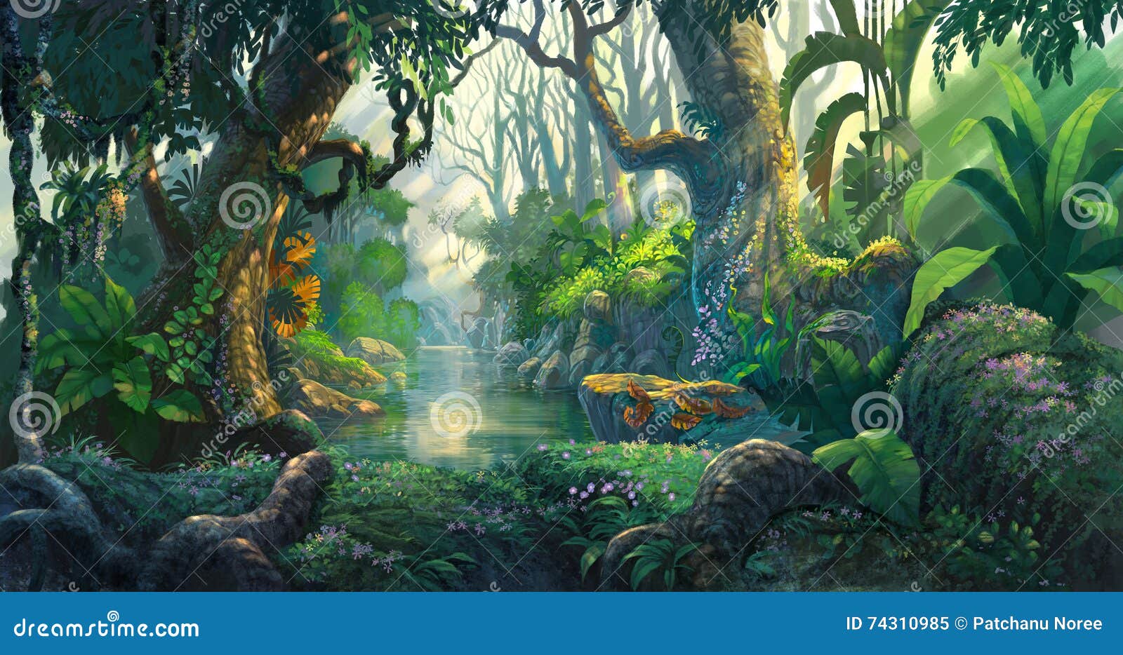 Fantasy Forest Painting Stock Illustrations – 25,709 Fantasy Forest ...
