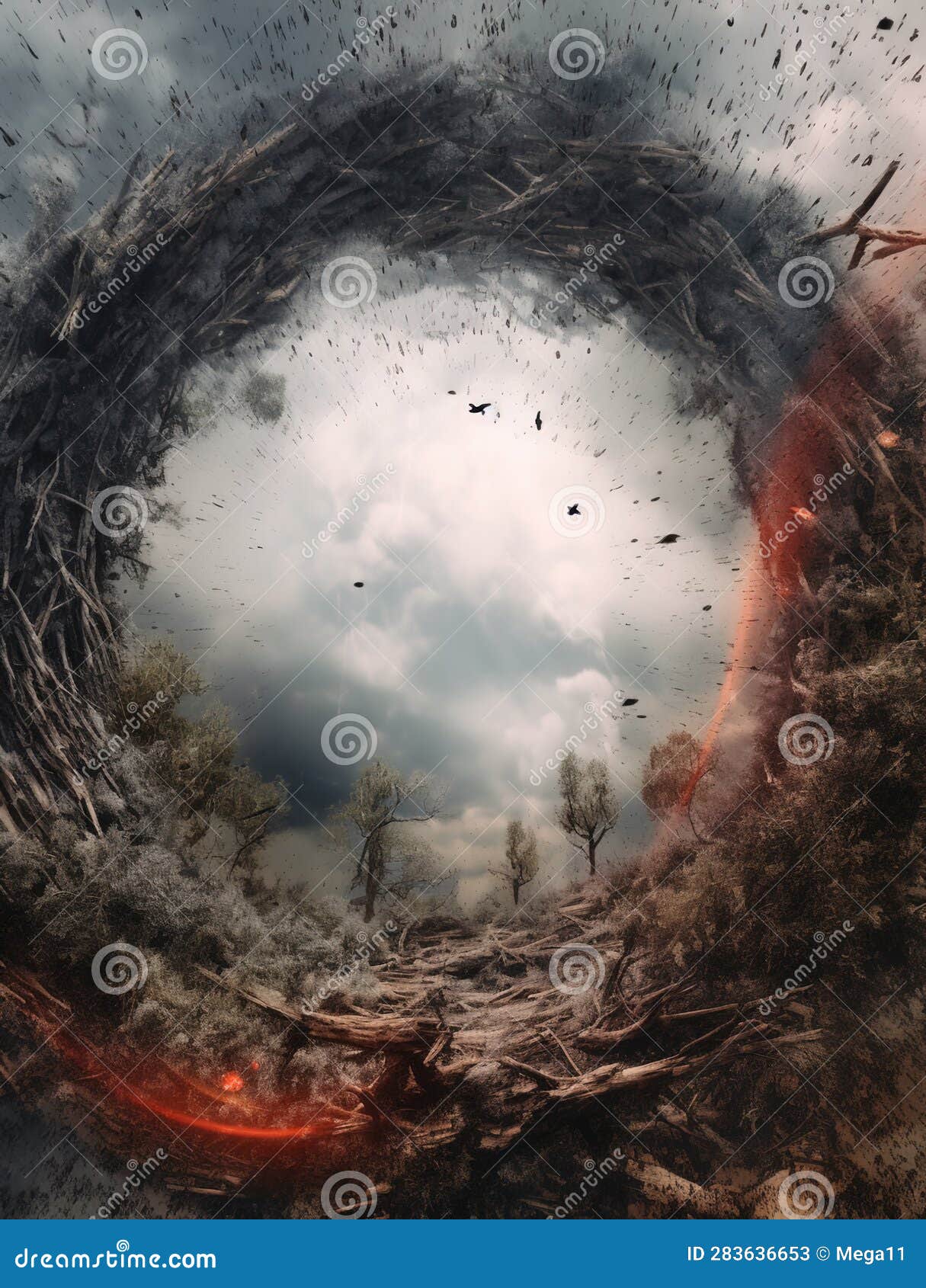 Generative AI: Fantasy Forest with Path Way through Dense Trees Stock ...