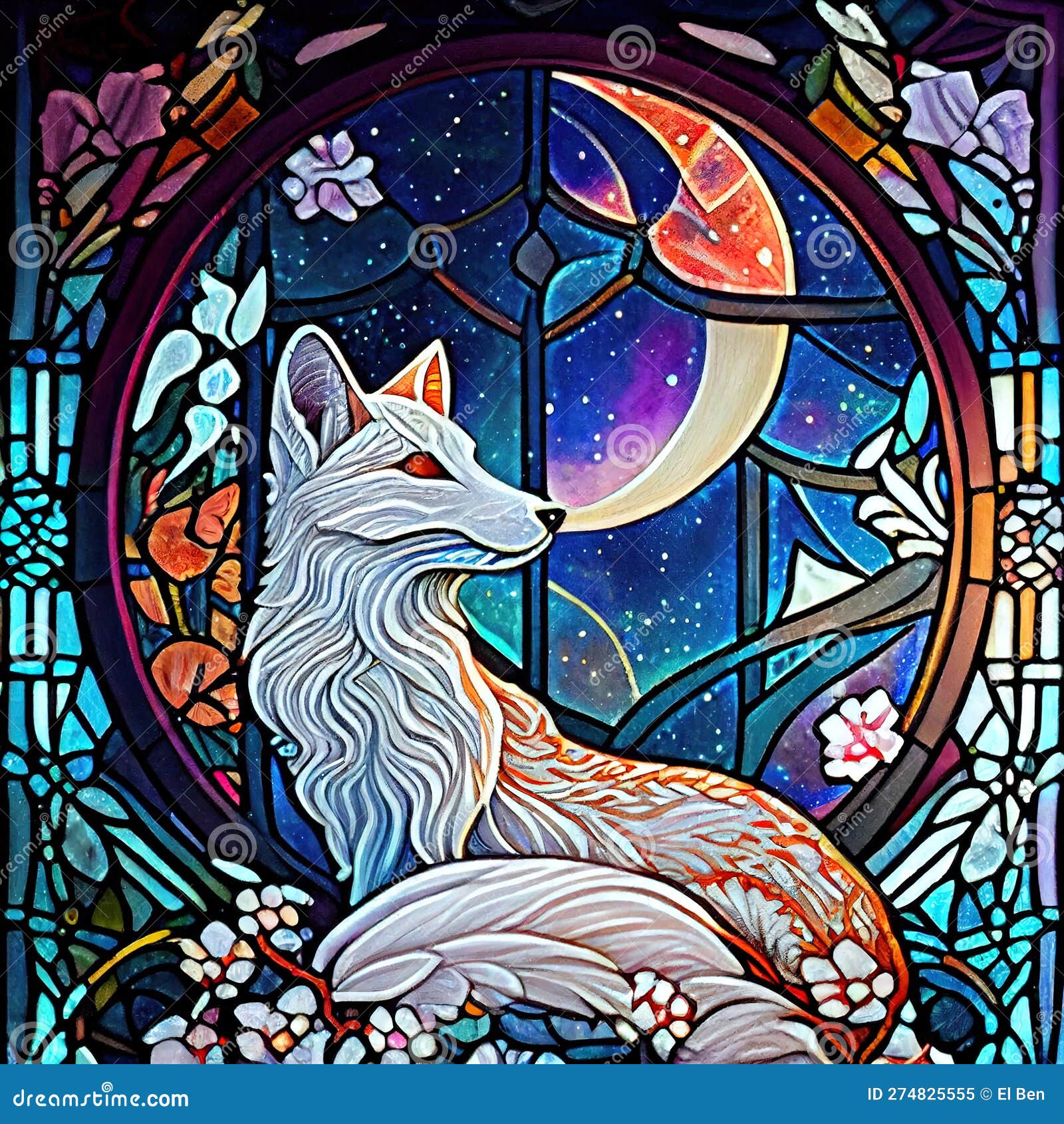 Fantasy Fox - Ai Generated stock illustration. Illustration of wild ...