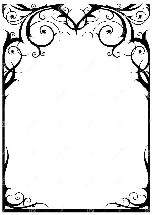 Fantasy frame stock vector. Illustration of engraved - 16889178