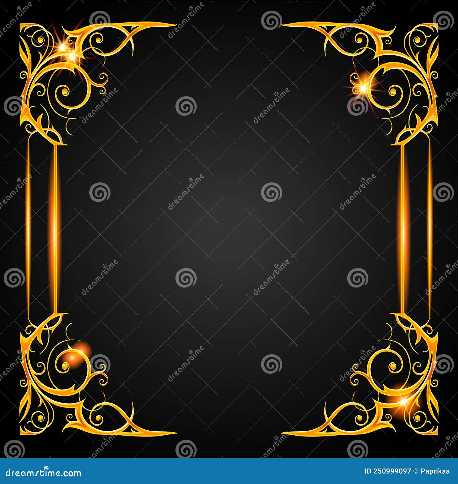 Fantasy Frame Clip Art Cartoon Vector | CartoonDealer.com #252056647