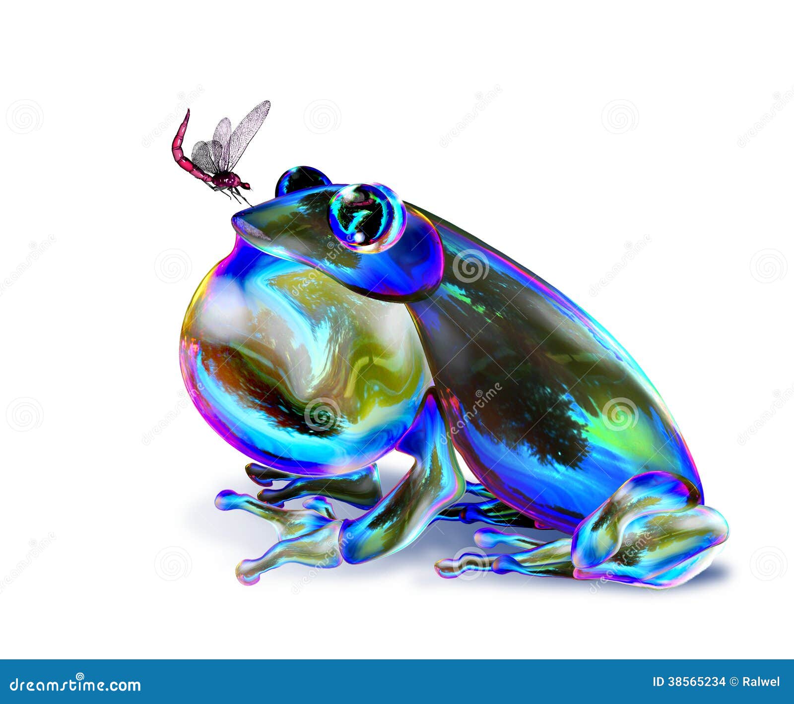 Fantasy frog stock illustration. Illustration of bizarre - 38565234