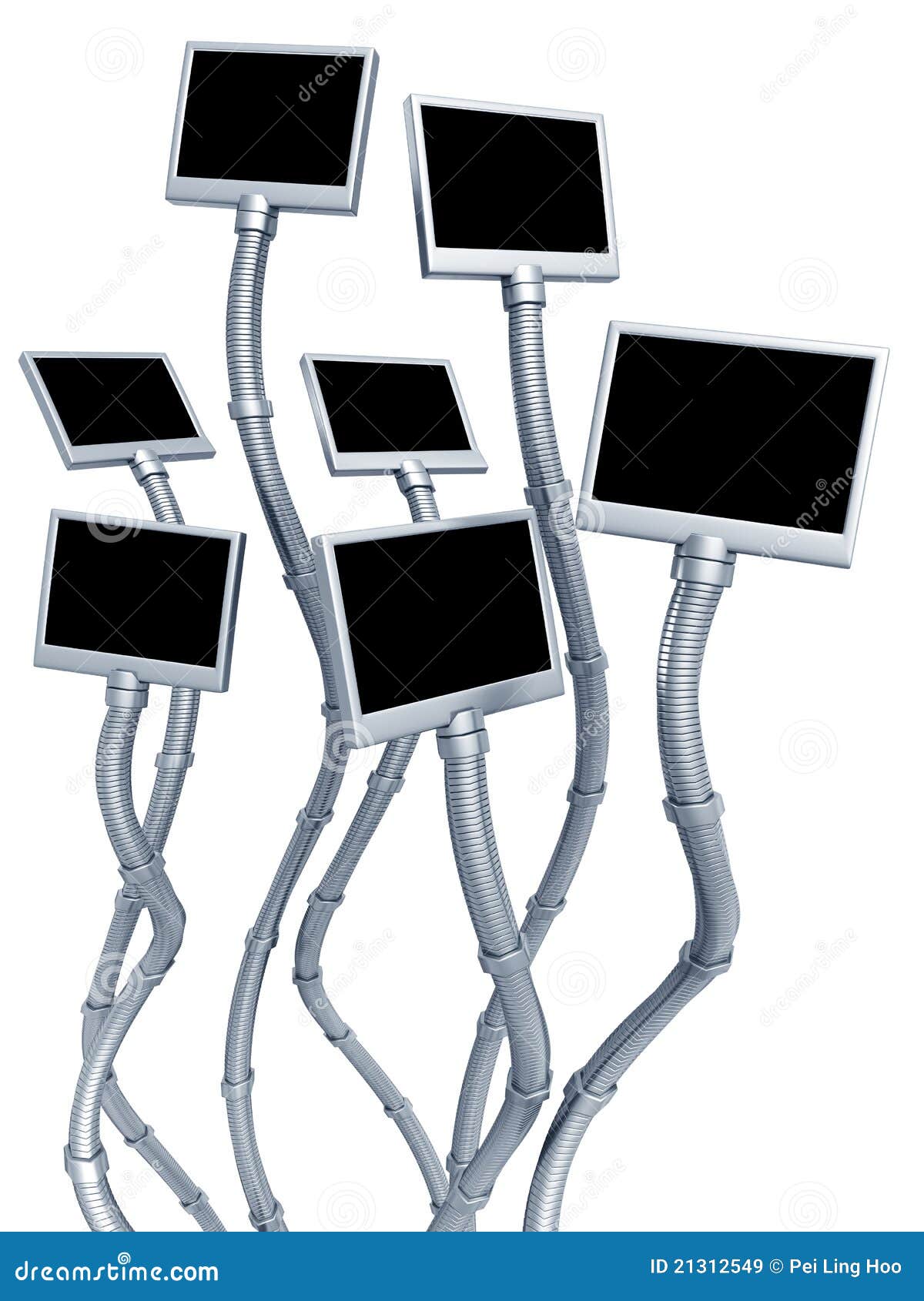 Fantasy and Futuristic Photo Frame Stock Illustration - Illustration of ...