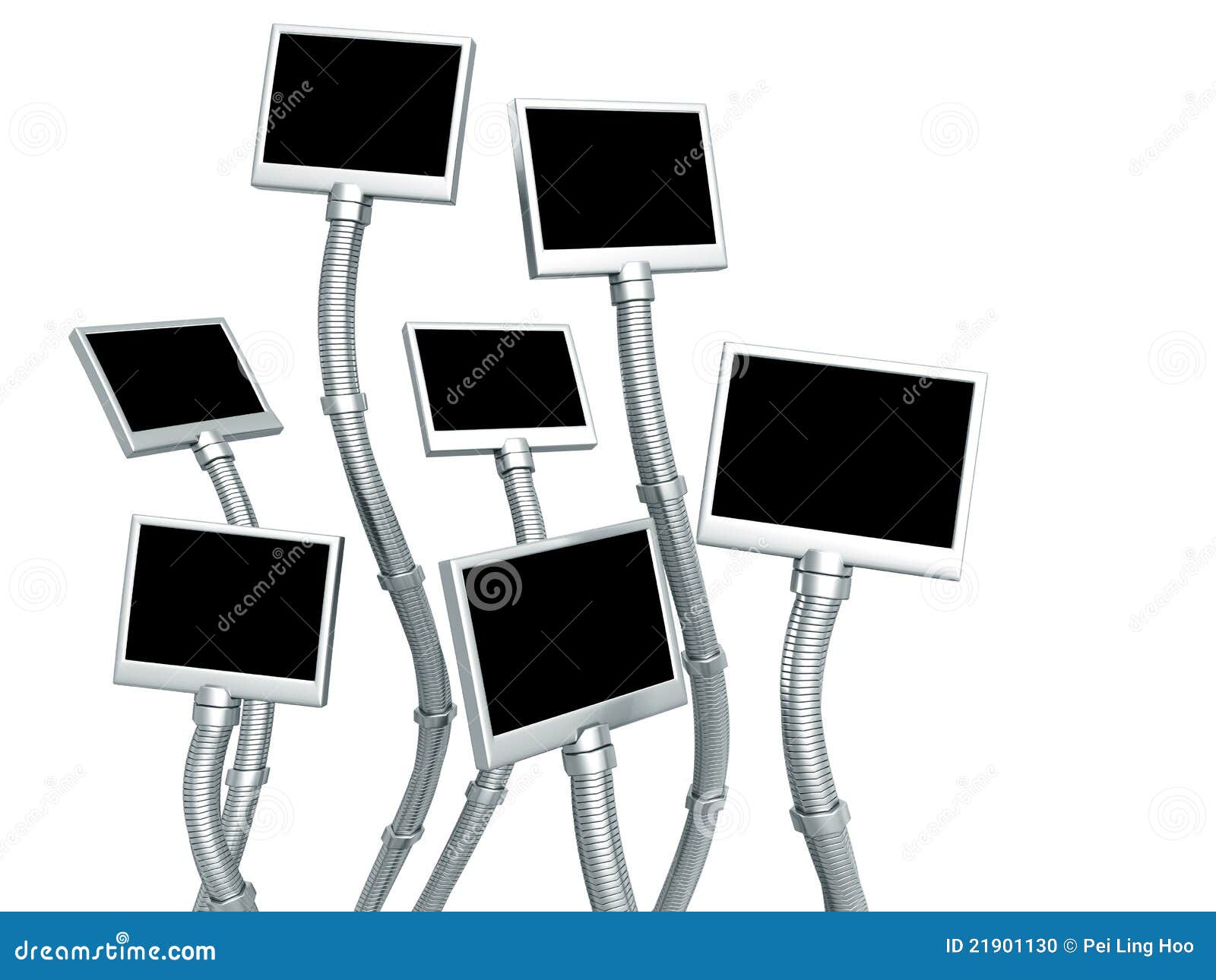 Fantasy and Futuristic Photo Frame Isolated Stock Illustration ...