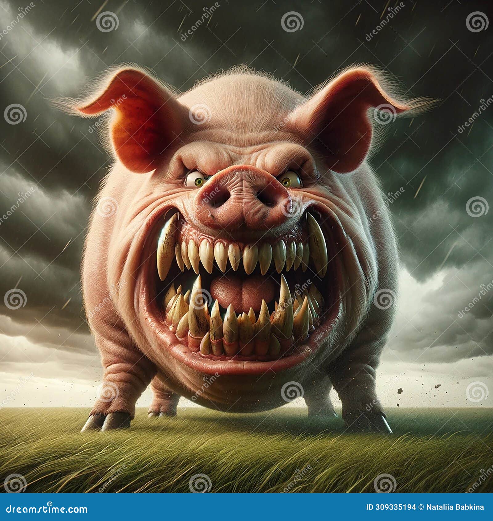 Fantasy Generative AI. Chimera Stock Illustration - Illustration of ...