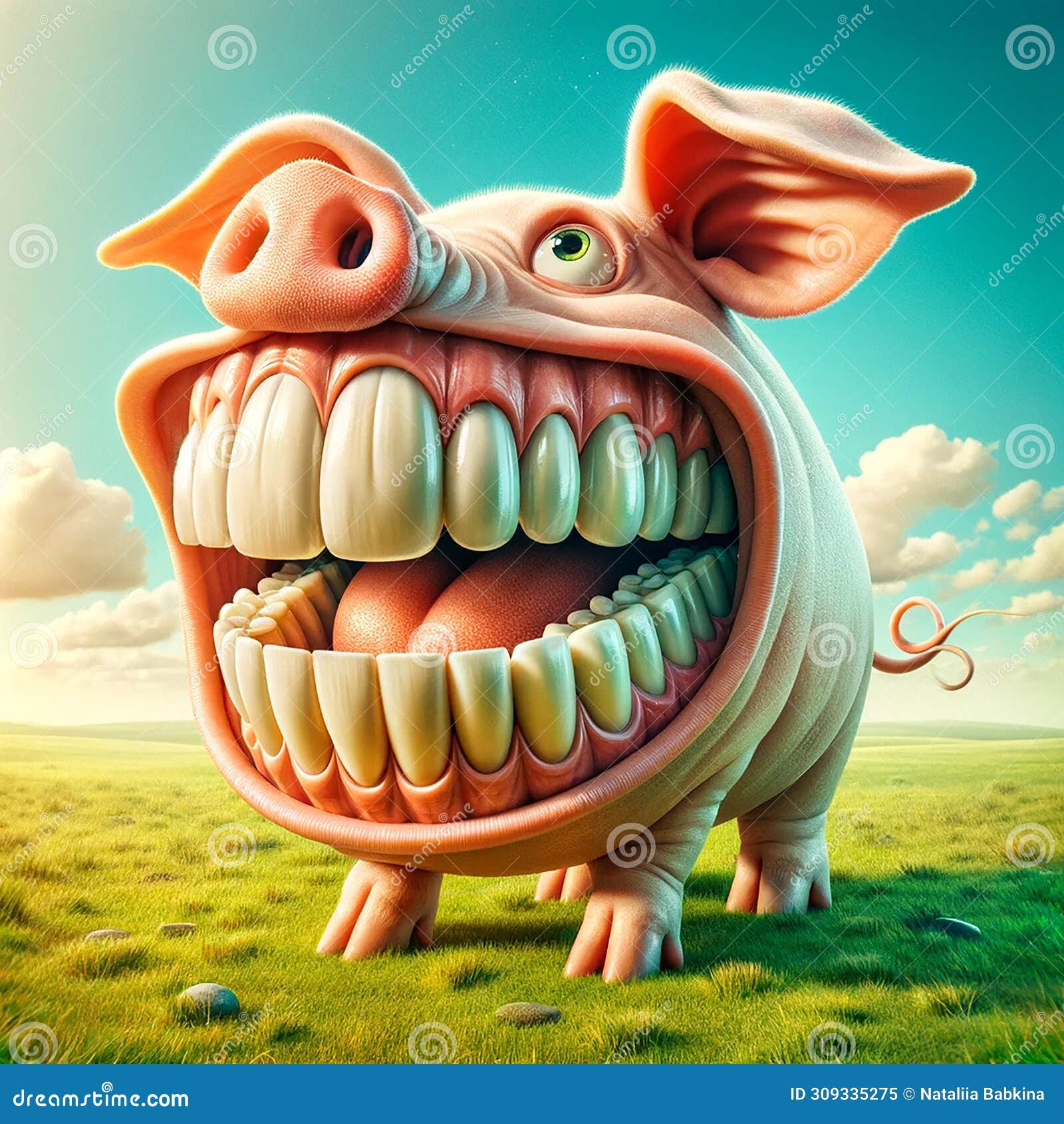 Fantasy Generative AI. Chimera Stock Illustration - Illustration of ...