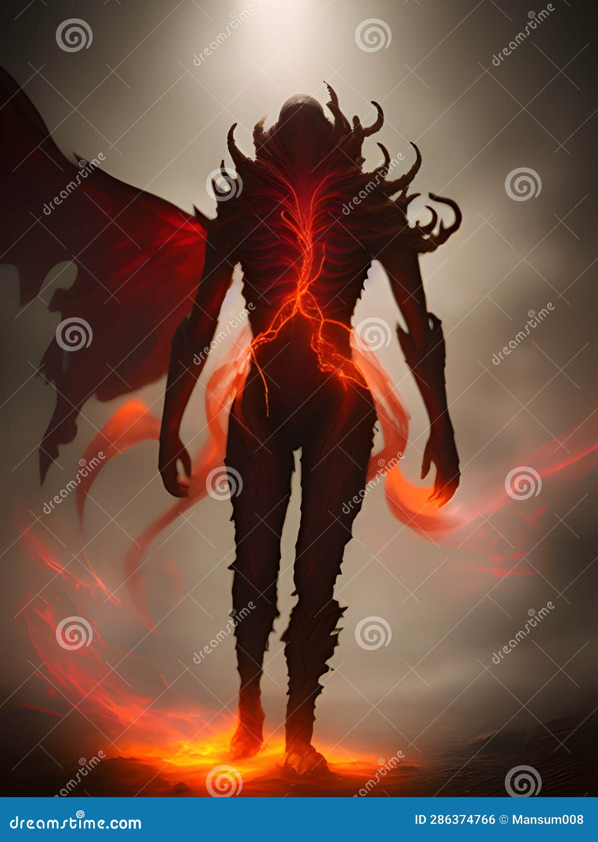 Fantasy Ghost in the Hell, Ai Generated Stock Photo - Image of beast ...