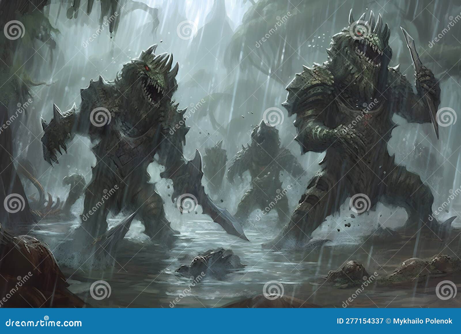 Fantasy Goblin Battle. Neural Network AI Generated Stock Image - Image ...